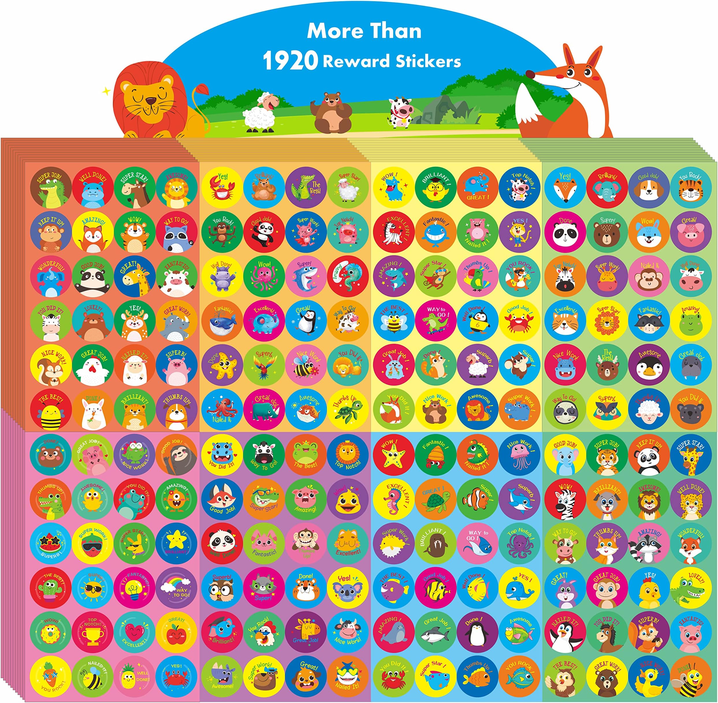 Amazon.com: Awesome Assortment: SuperSpots® & SuperShapes Stickers ...