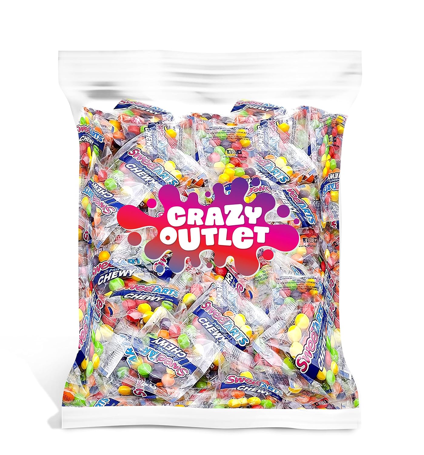 Amazon.com : Chewy Snack Packs, Fun Size Candy 0.6 Ounce Pouch, 2 Lbs ...