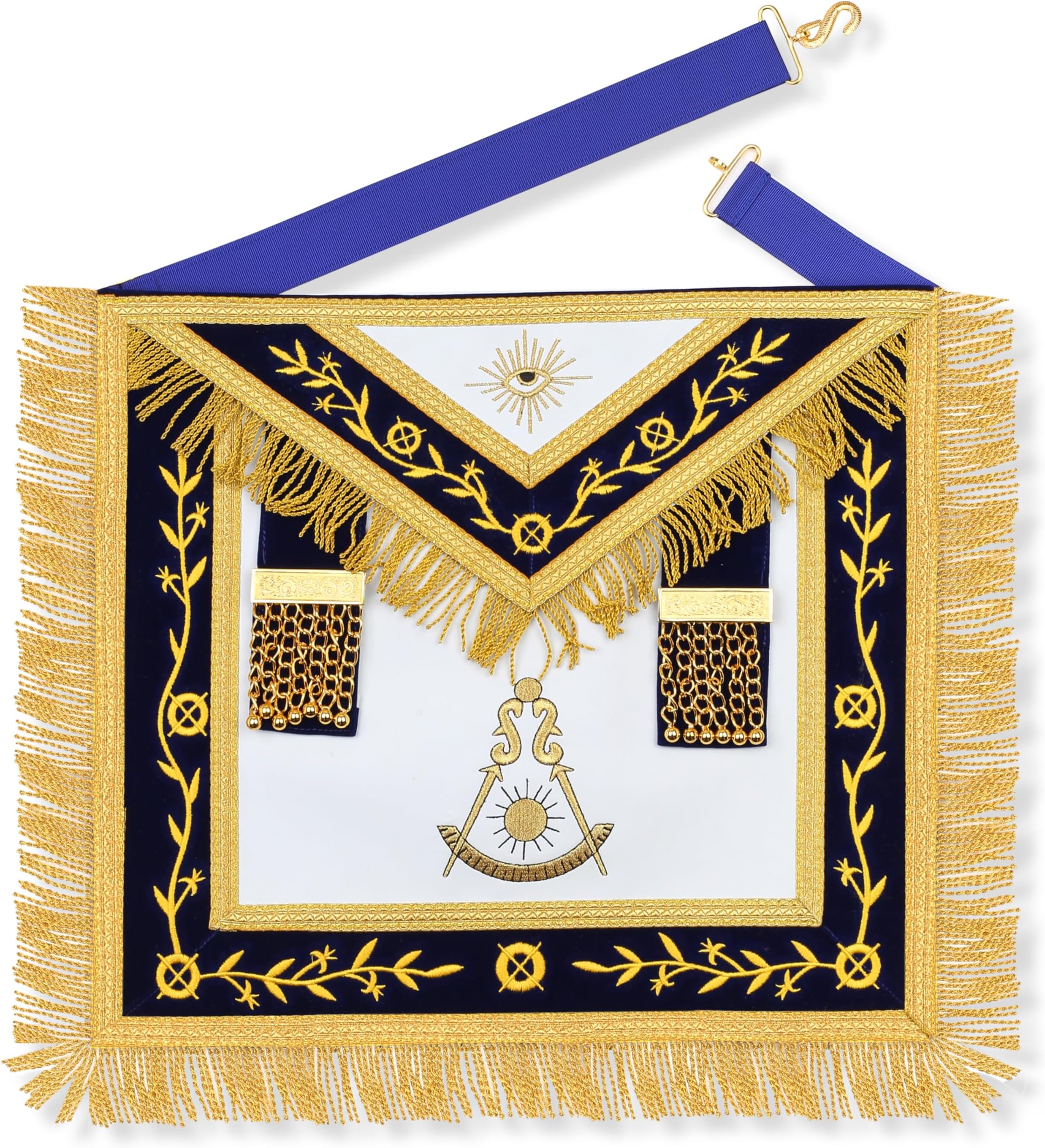 Amazon.com: Equinox MR Masonic Master Mason Dress Apron for Blue Lodge ...