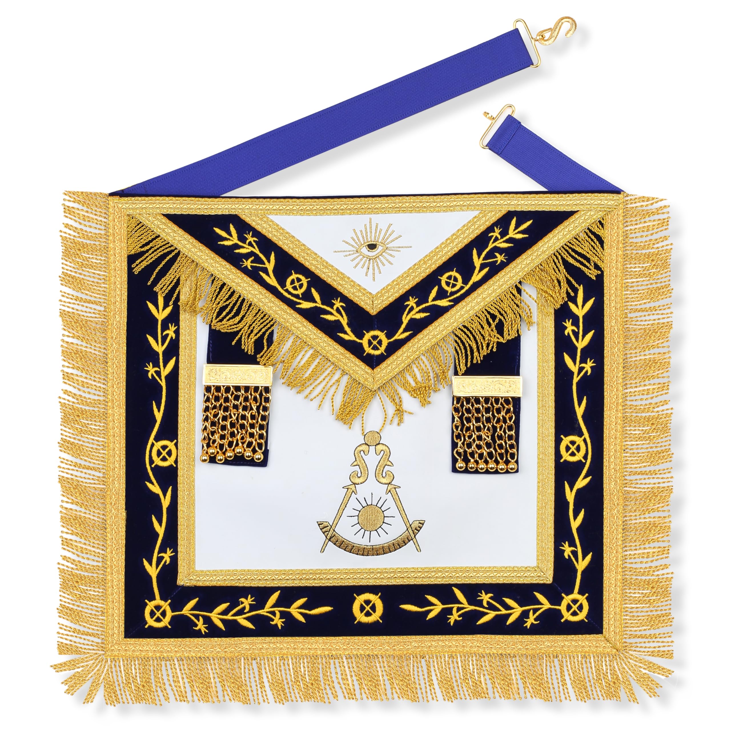 Amazon.com: SialkotCrafts Masonic Apron-Embroidered Past Master Apron ...