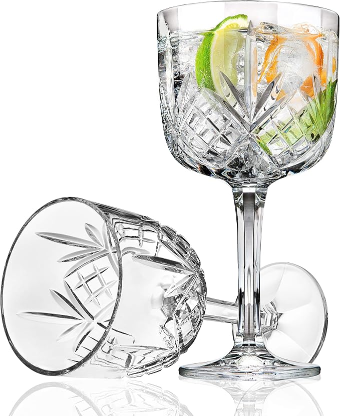Amazon.com | Godinger Gin Cocktail Coupe Goblet Glass - Dublin ...
