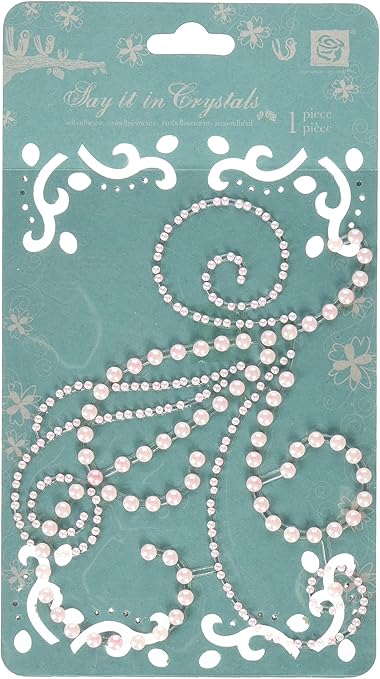 Amazon.com: Prima 529307 Say It in Pearl Swirls Acrylic Jeweled Sticker ...