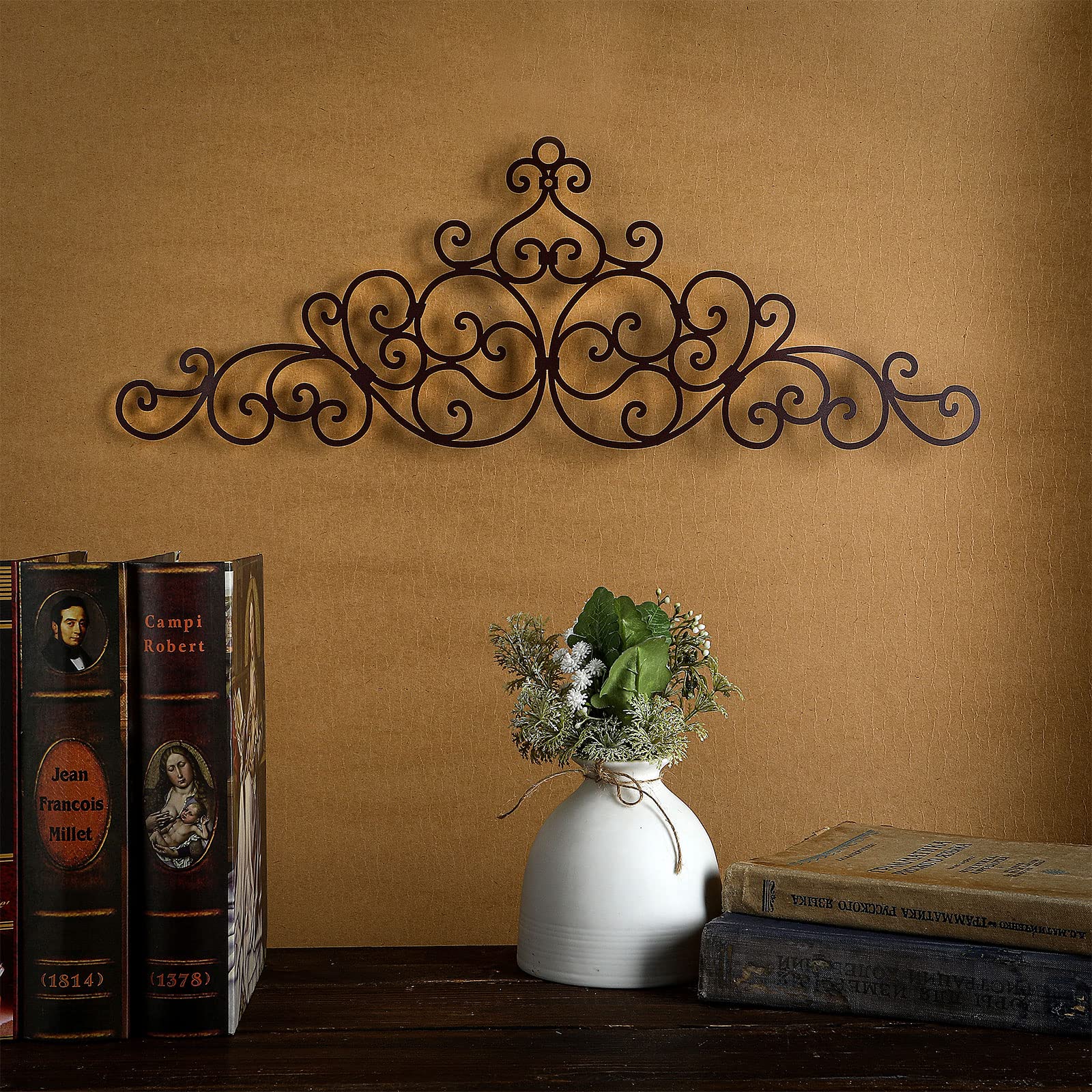 Bronze Scroll Wall Decor Rustic Floral And Scrolled Metal Wall Decor,