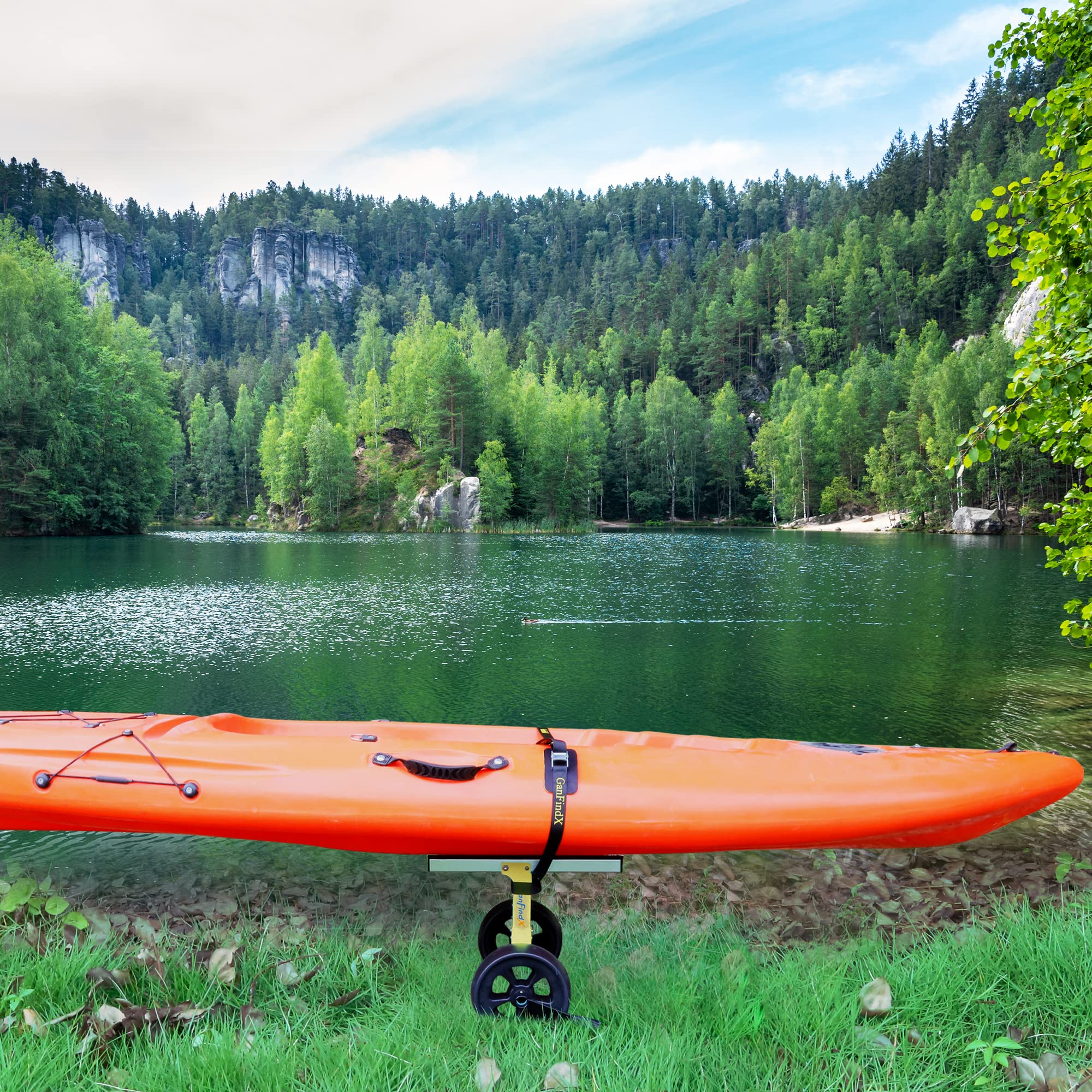 Canoe Dolly VEVOR , 250lbs Load Capacity, Foldable Kayak Dolly Aluinu ...