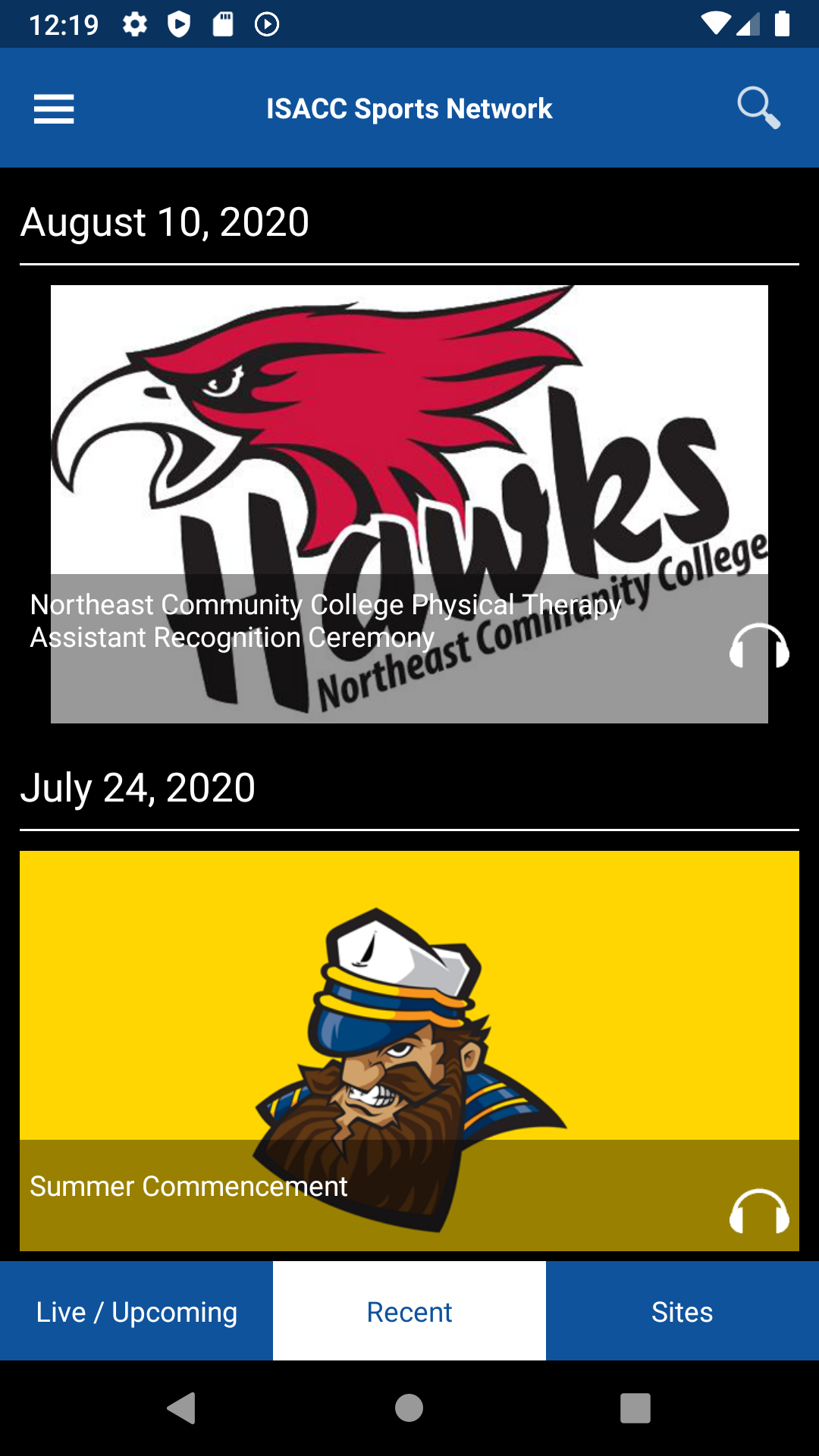 ICCAC Sports Network - App on Amazon Appstore