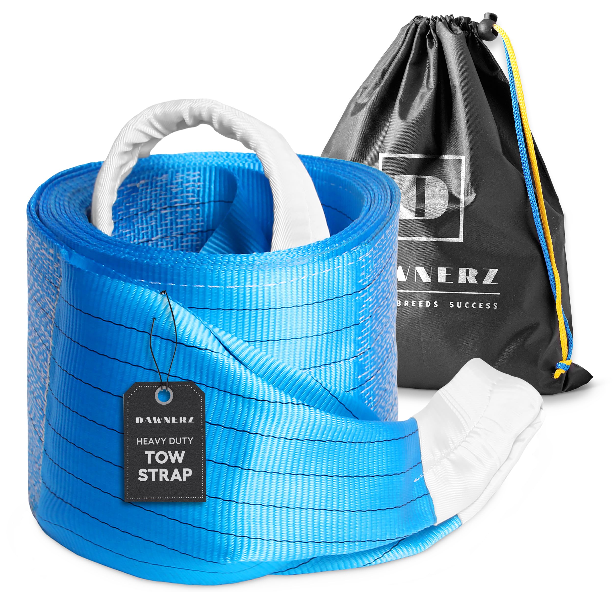 Amazon.com: Dawnerz Tow Strap Heavy Duty 20 ft 140000 lbs - Recovery ...