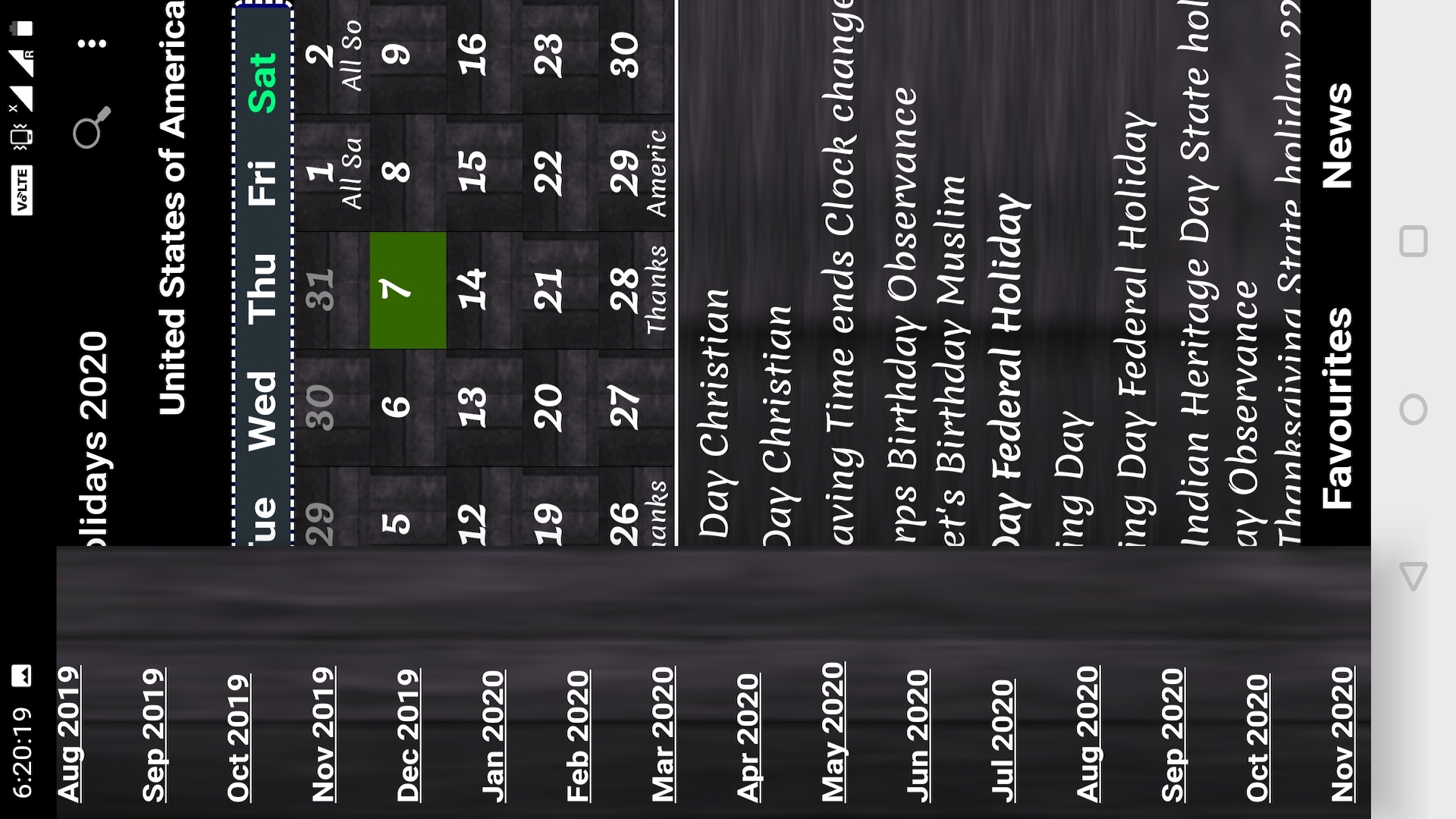 USA holiday calendar 2020-Amazonアプリストアのアプリ