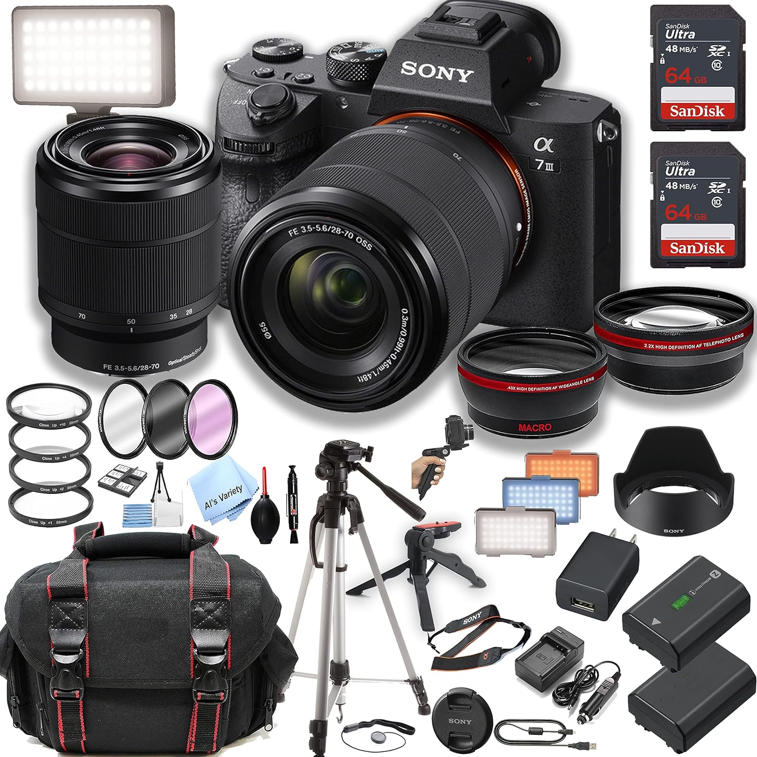 Amazon.com : Sony a7 III Mirrorless Camera with 28-70mm Zoom Lens ...