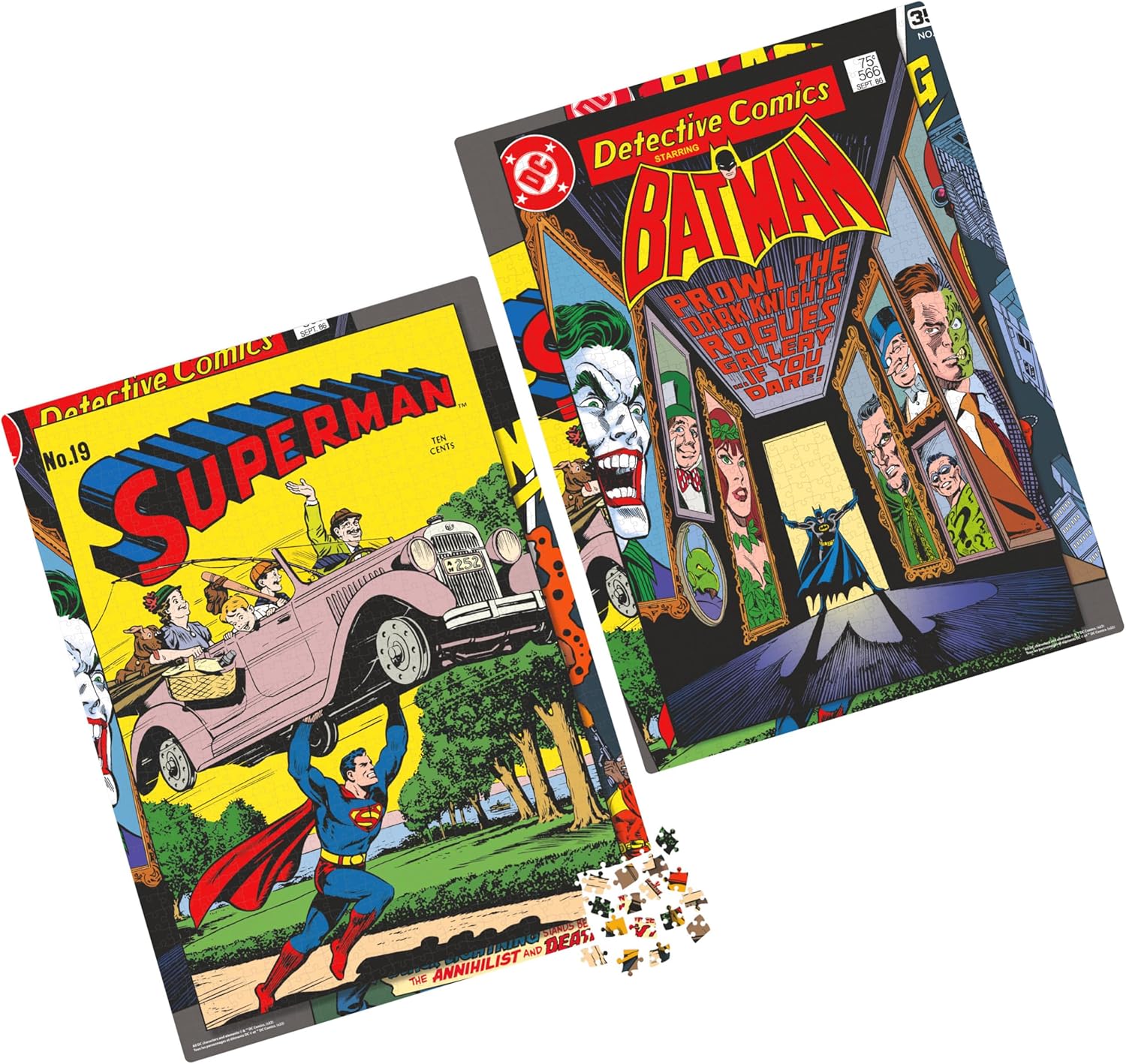 Amazon.com: DC Comics, Superman Batman 1000-Piece Jigsaw Puzzle Bundle ...