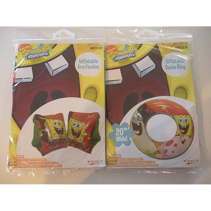 Buy Nickelodeon Spongebob Squarepants Inflatable Swim Ring and ...