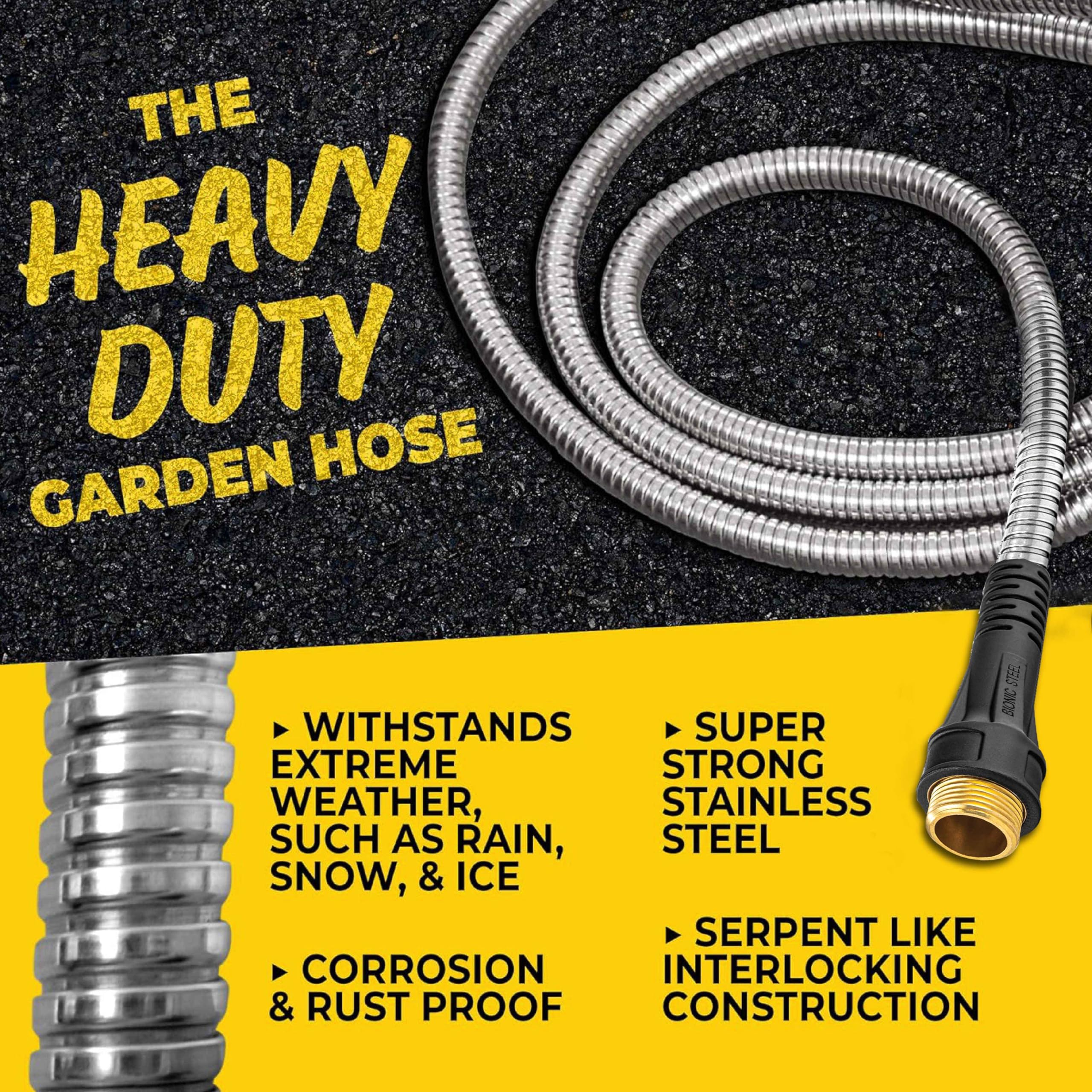 Snapklik.com : Bionic Steel Pro 125 FT Garden Hose