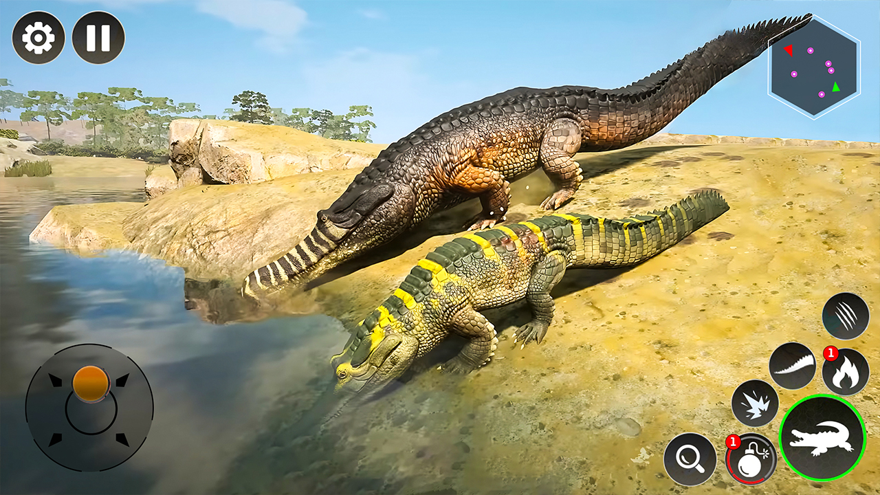 Wild Crocodile Hungry Survival Simulator Family Beach Games - Ultimate ...