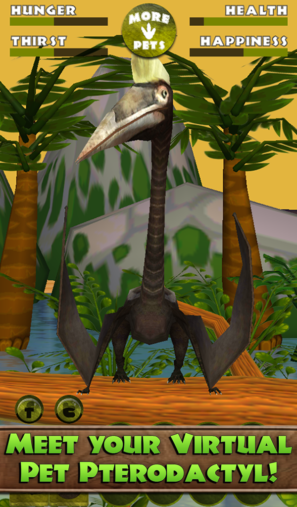 Virtual Pet Dinosaur: Pterodactyl - App on Amazon Appstore