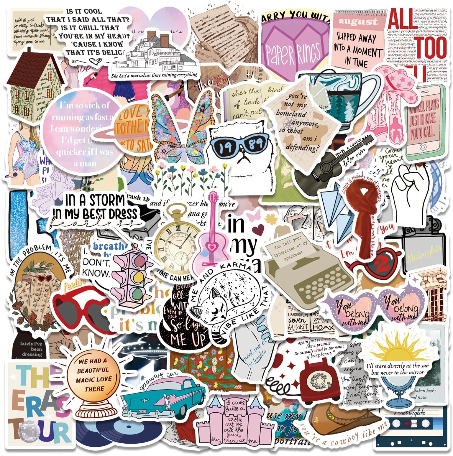 Amazon.com: 100PCS Country Music Stickers,Aesthetic Country Music ...