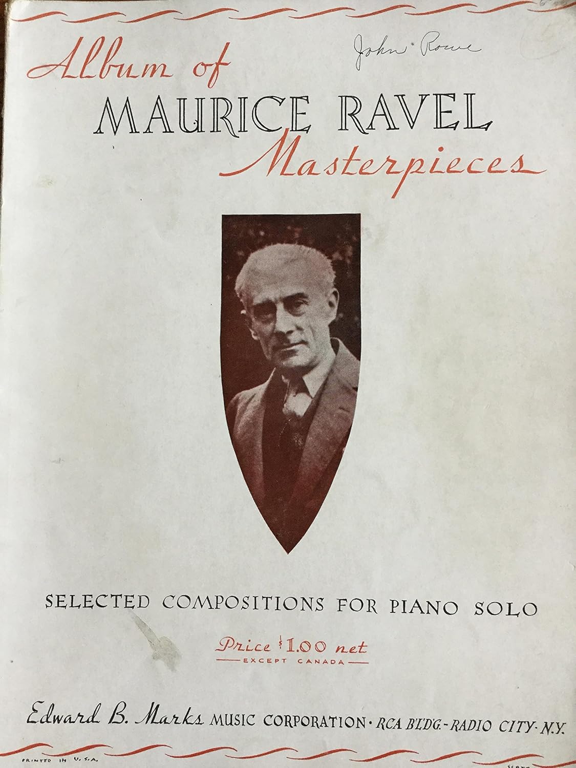 Maurice Ravel Masterpieces: Album of selected Compositions for Piano ...