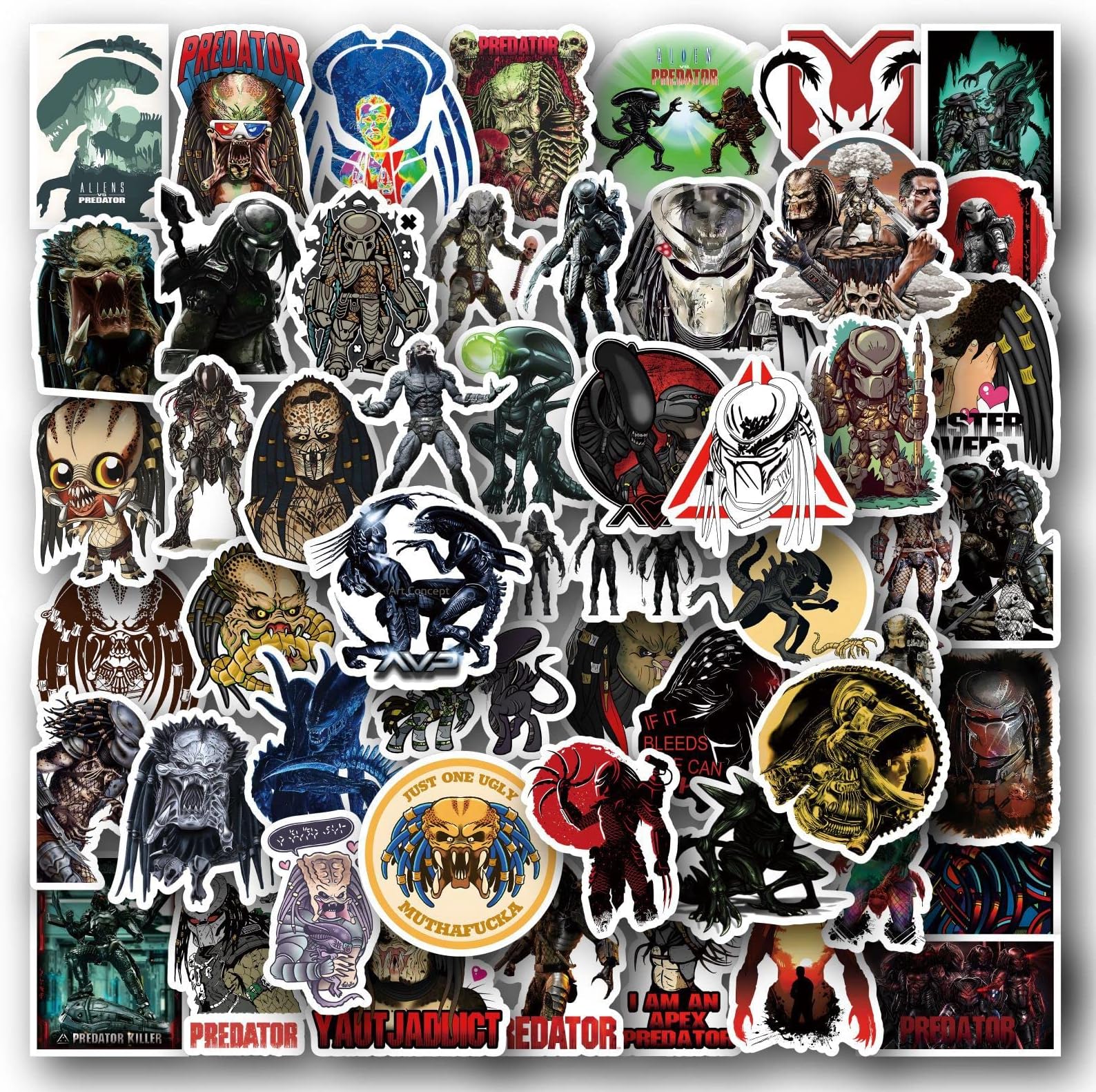 Amazon.com - Predator Armored Vinyl Window Bumper Sticker Decal 5"