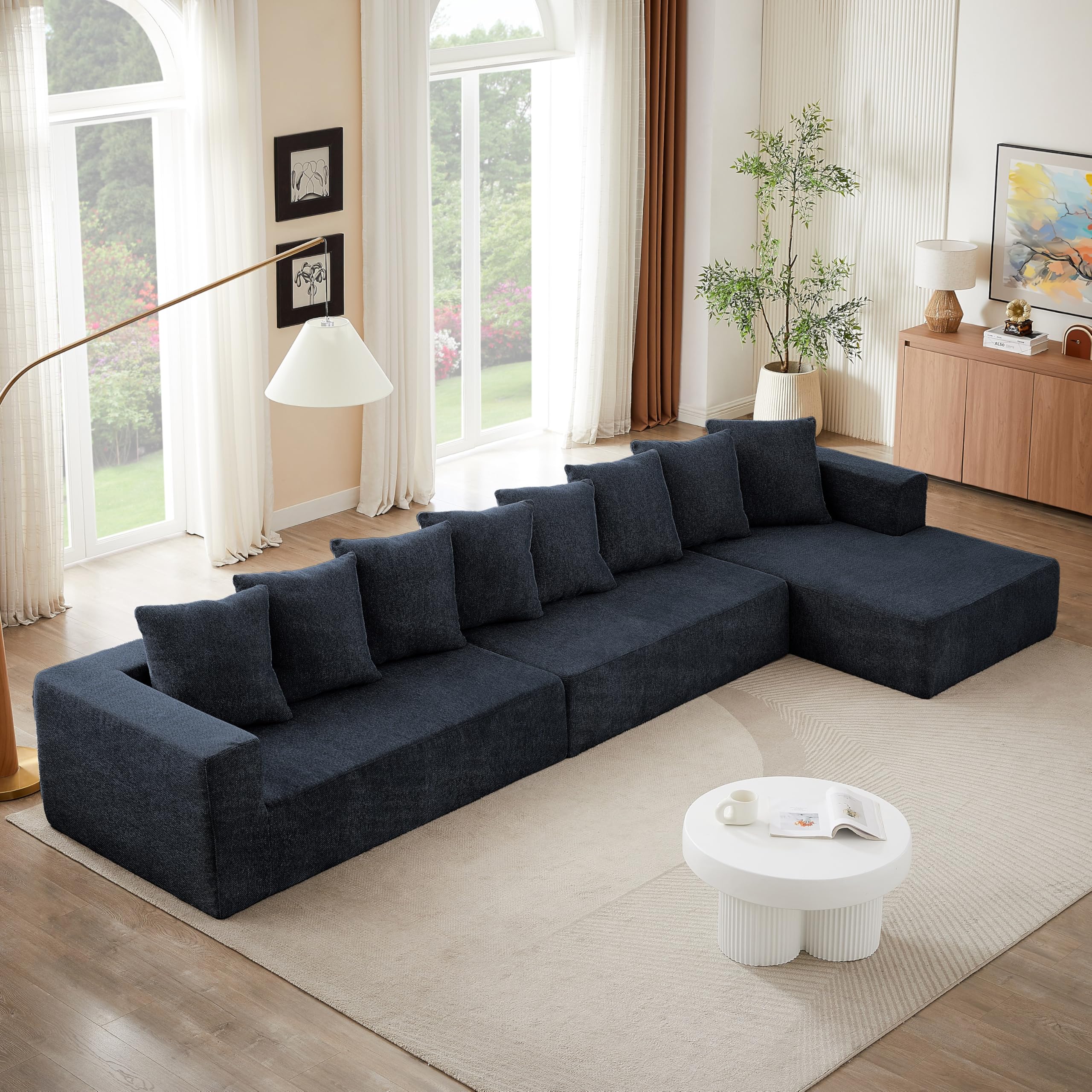 Amazon.com: 159'' Modular Sectional Couch, Modern Extra Large L-Shape ...