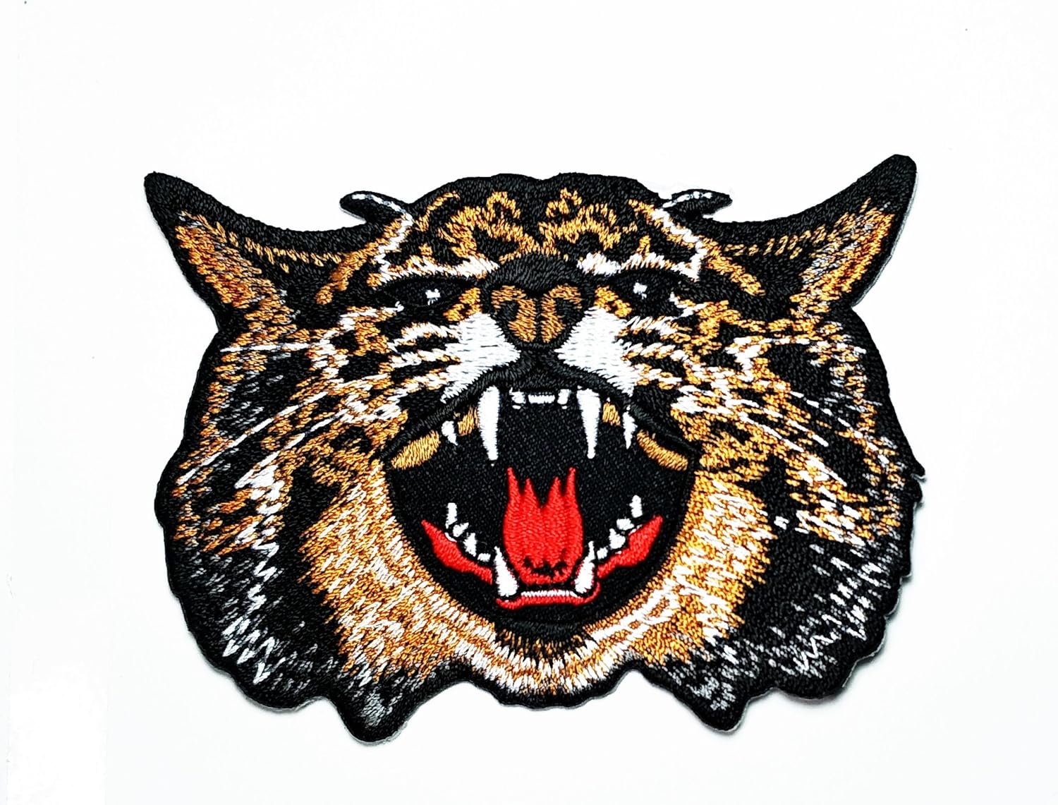Amazon.com: Angry Wildcat Wildlife Biker Patch Ideal for adorning Your ...