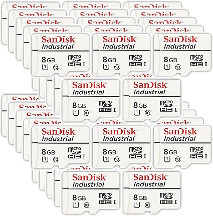 Amazon.com: SanDisk Industrial 8GB Micro SD Memory Card Class 10 UHS-I ...