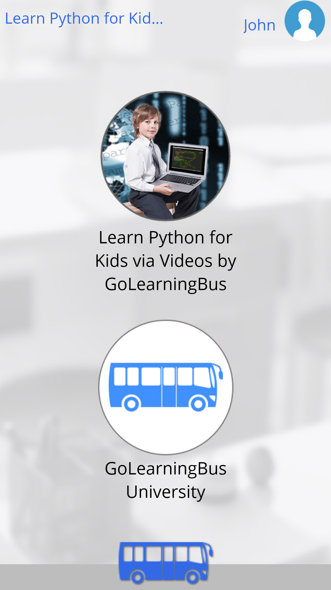 Learn Python for Kids via Videos by GoLearningBus - App on Amazon Appstore
