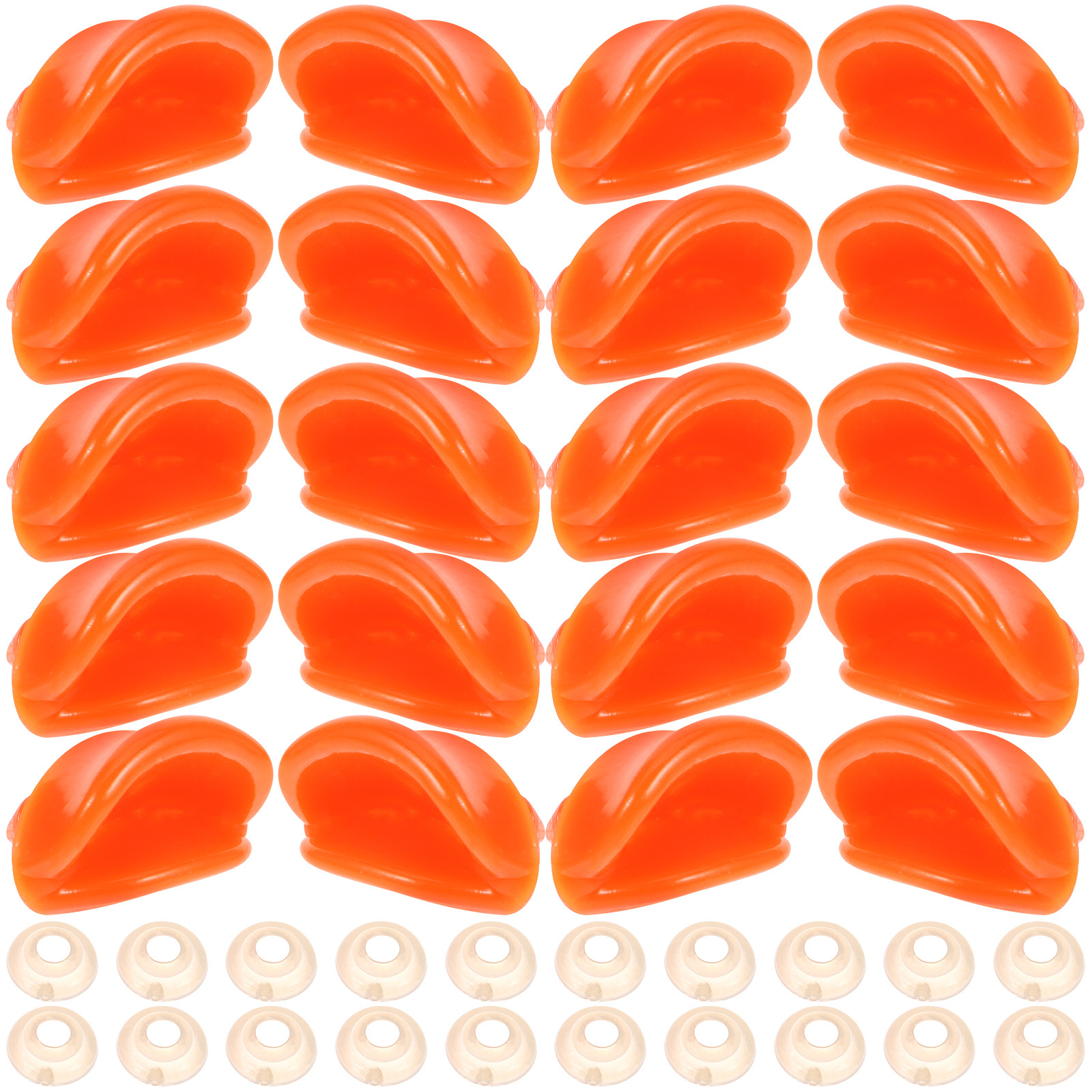 DIY Plastic Duck Beaks 140Pcs Plastic Fake Chick Mouth Beak Cartoon DIY ...