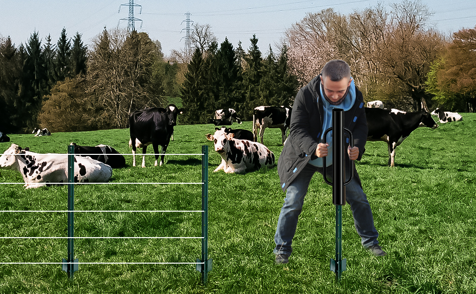 Snapklik.com : Gtongoko Fence Post Driver/Rammer 18LB, Heavy Duty Hand ...