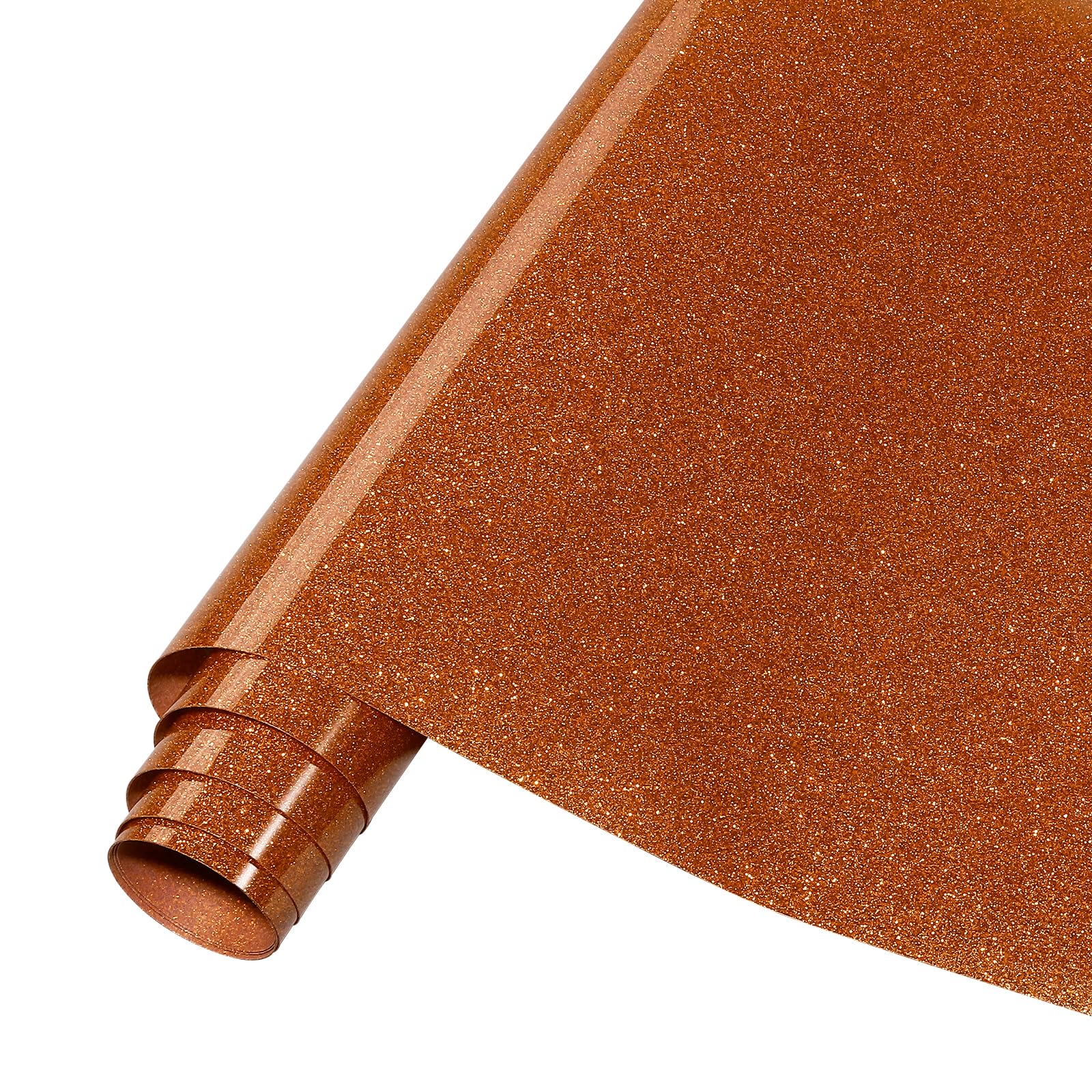 Amazon.com: Tintnut Copper Glitter HTV Vinyl Roll -12" x5ft Gold ...