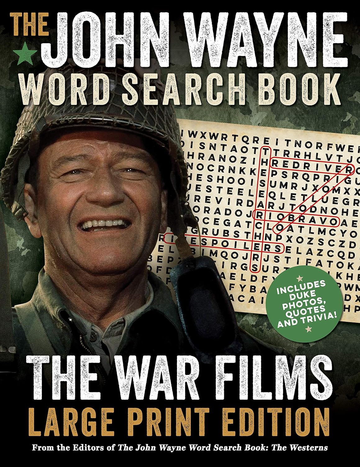 The John Wayne Word Search Book - The War Films Large Print Edition ...