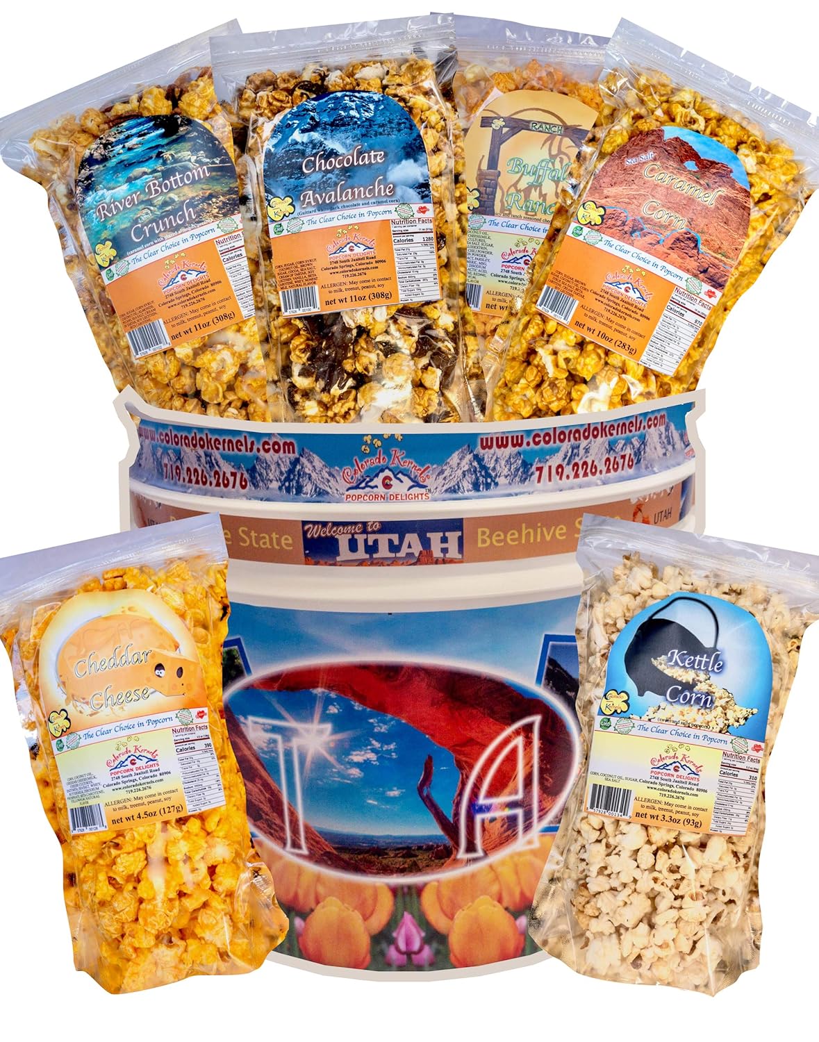 Amazon.com: Popcorn by Colorado Kernels Popcorn Delights | 3.5 Gal ...