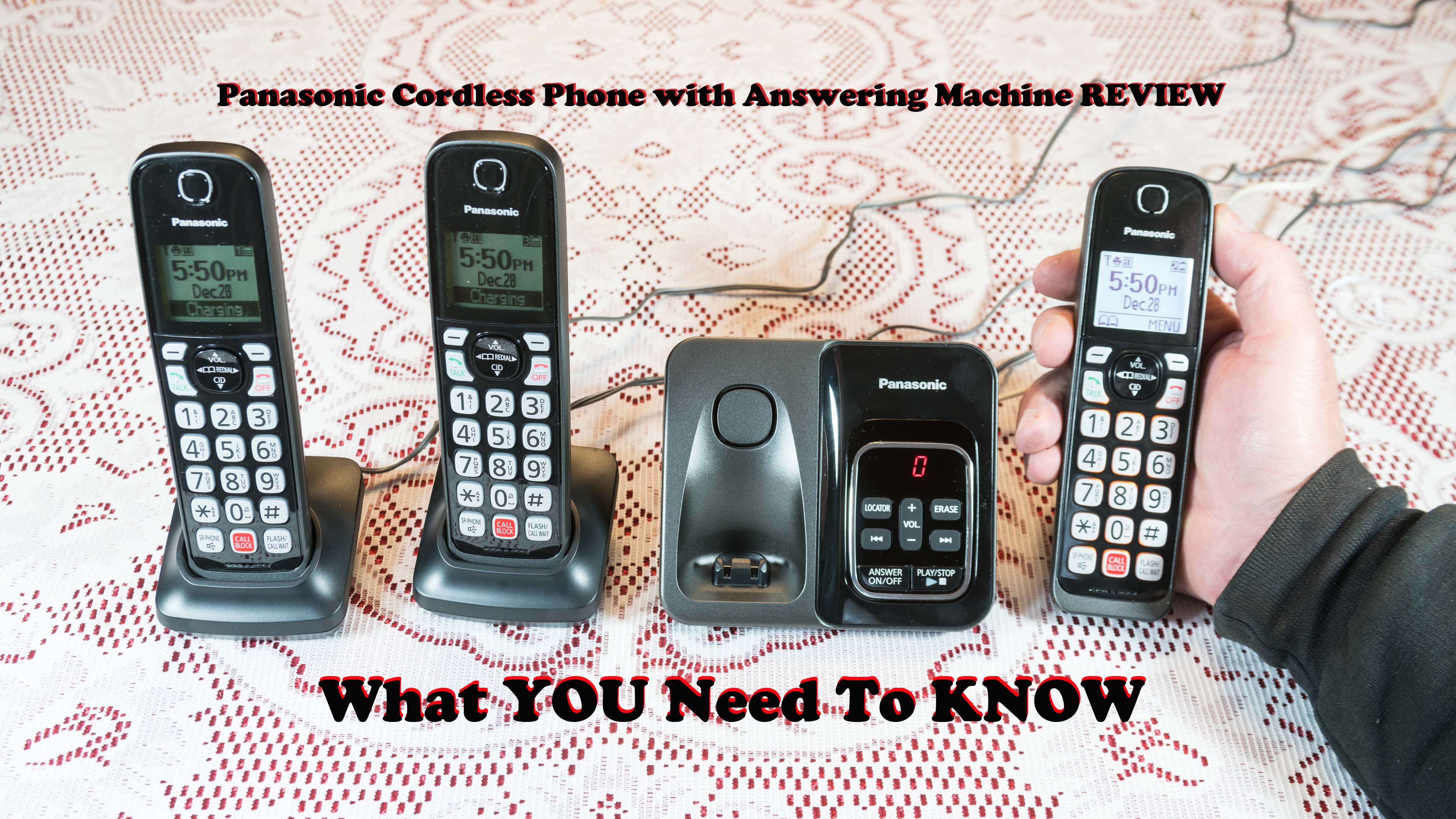Watch What YOU Need To KNOW - Panasonic Cordless Phone REVIEW on Amazon ...