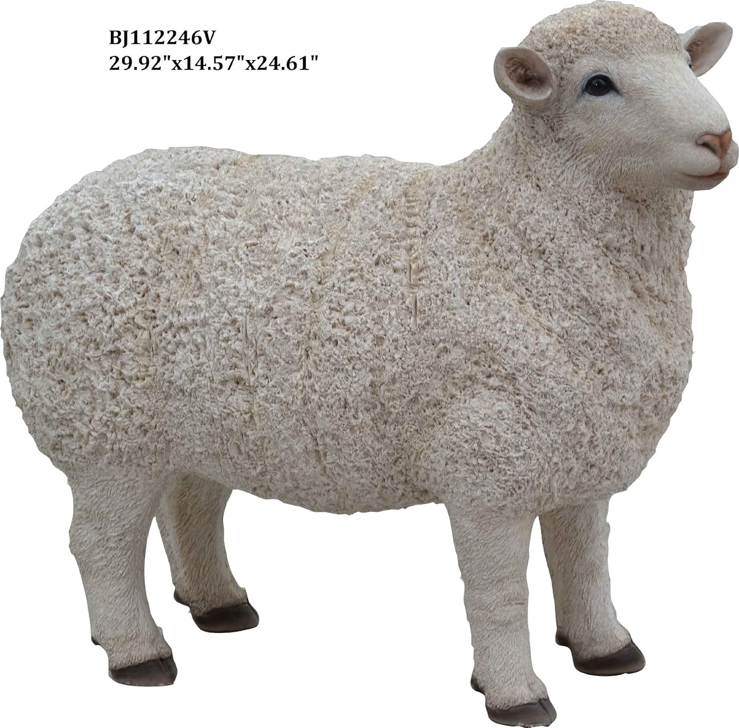 Amazon.com: Outdoor Indoor Garden Patio White Sheep Colored Animal ...