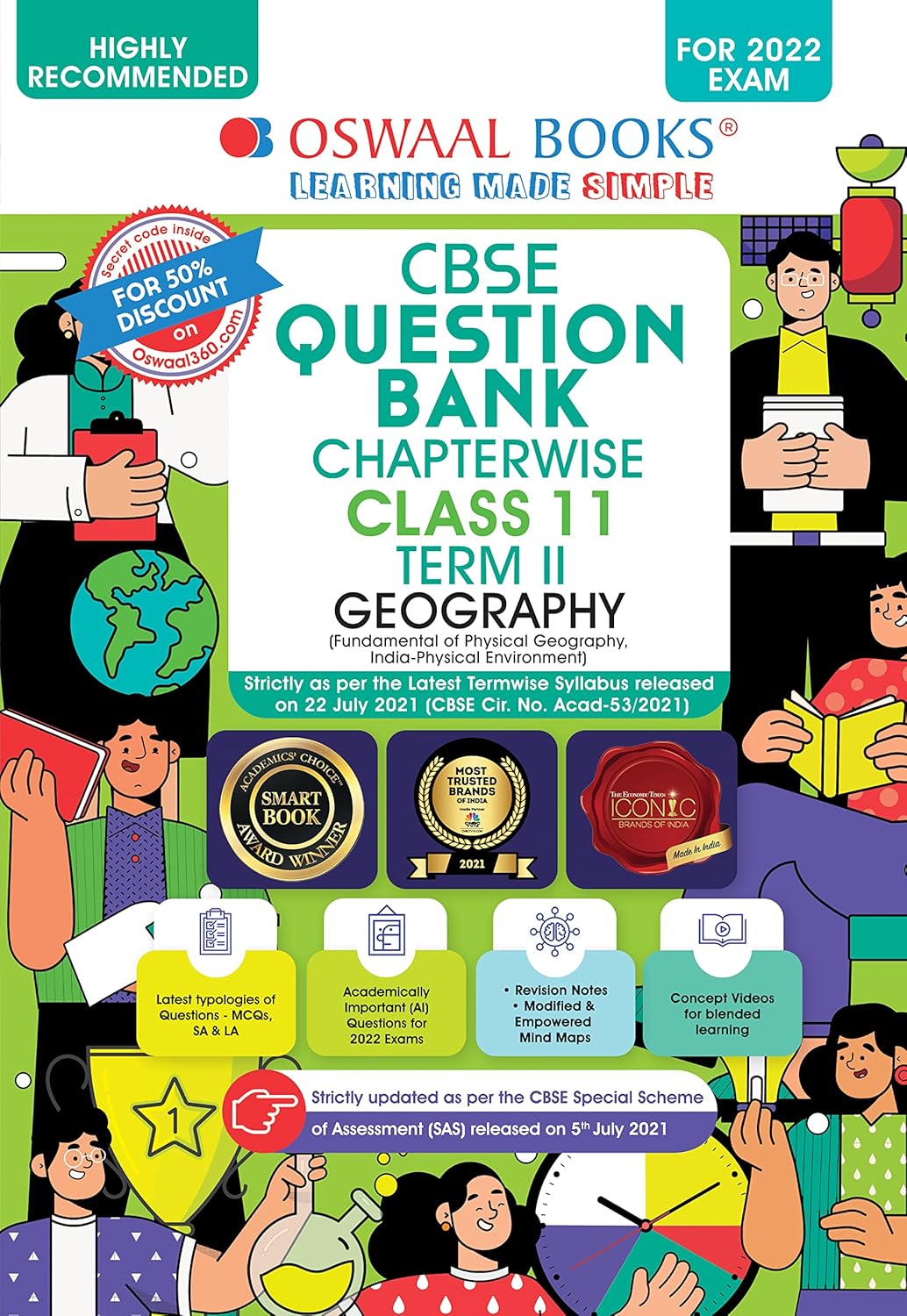 Oswaal CBSE Question Bank Chapterwise For Term 2, Class 11, Geography ...