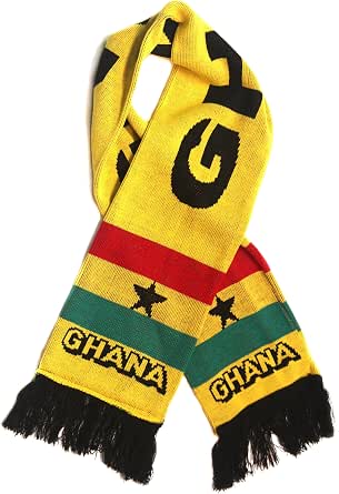 Ghana National Soccer Team - Premium Fan Scarf at Amazon Men’s Clothing ...