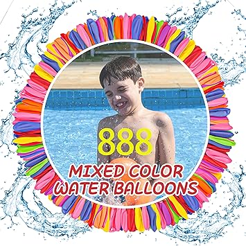 Amazon.com: 888-PCS Water Balloons Mega Bundle | Instant Fill Summer ...