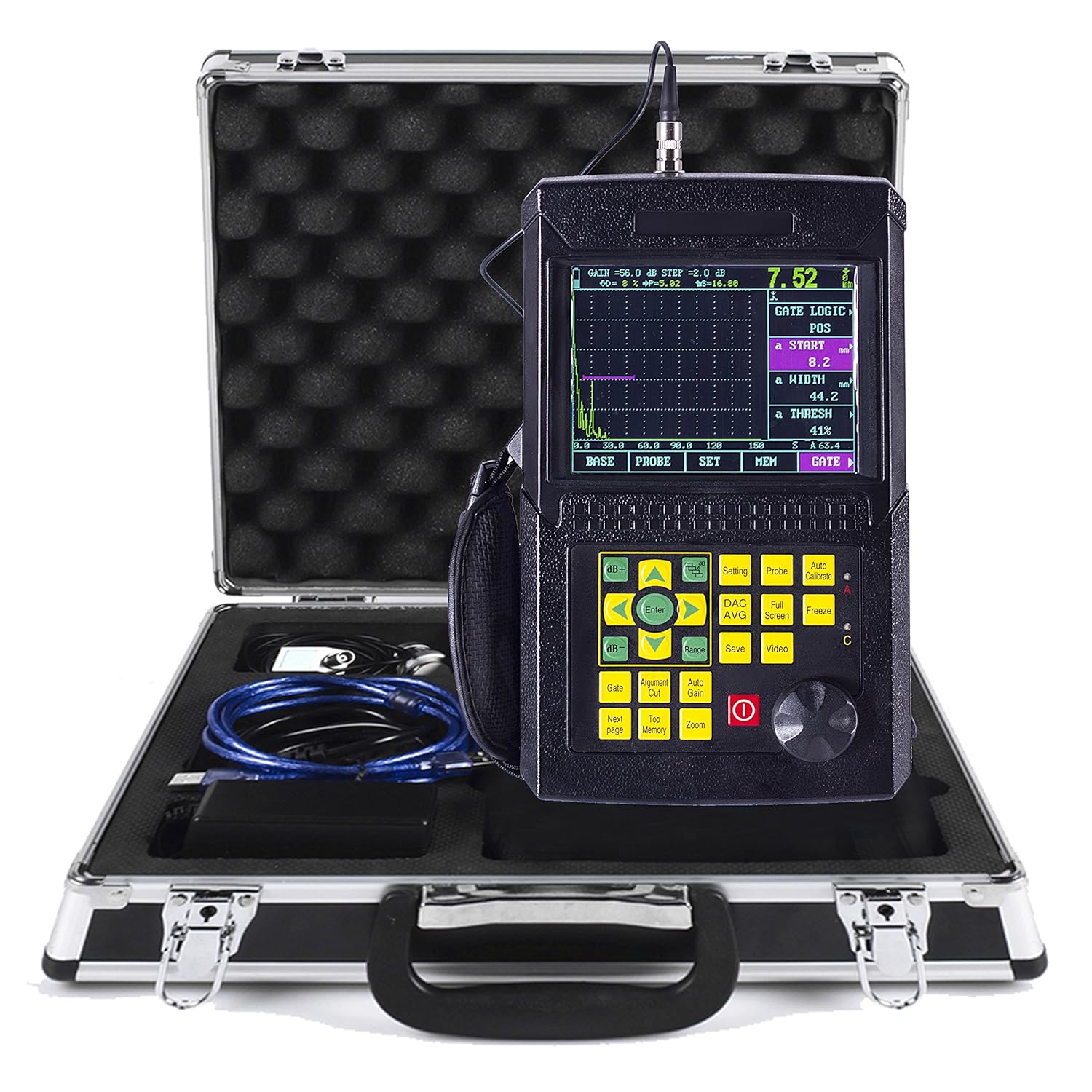 VTSYIQI Detector ultrasónico digital de defectos Defectoscope Con rango ...