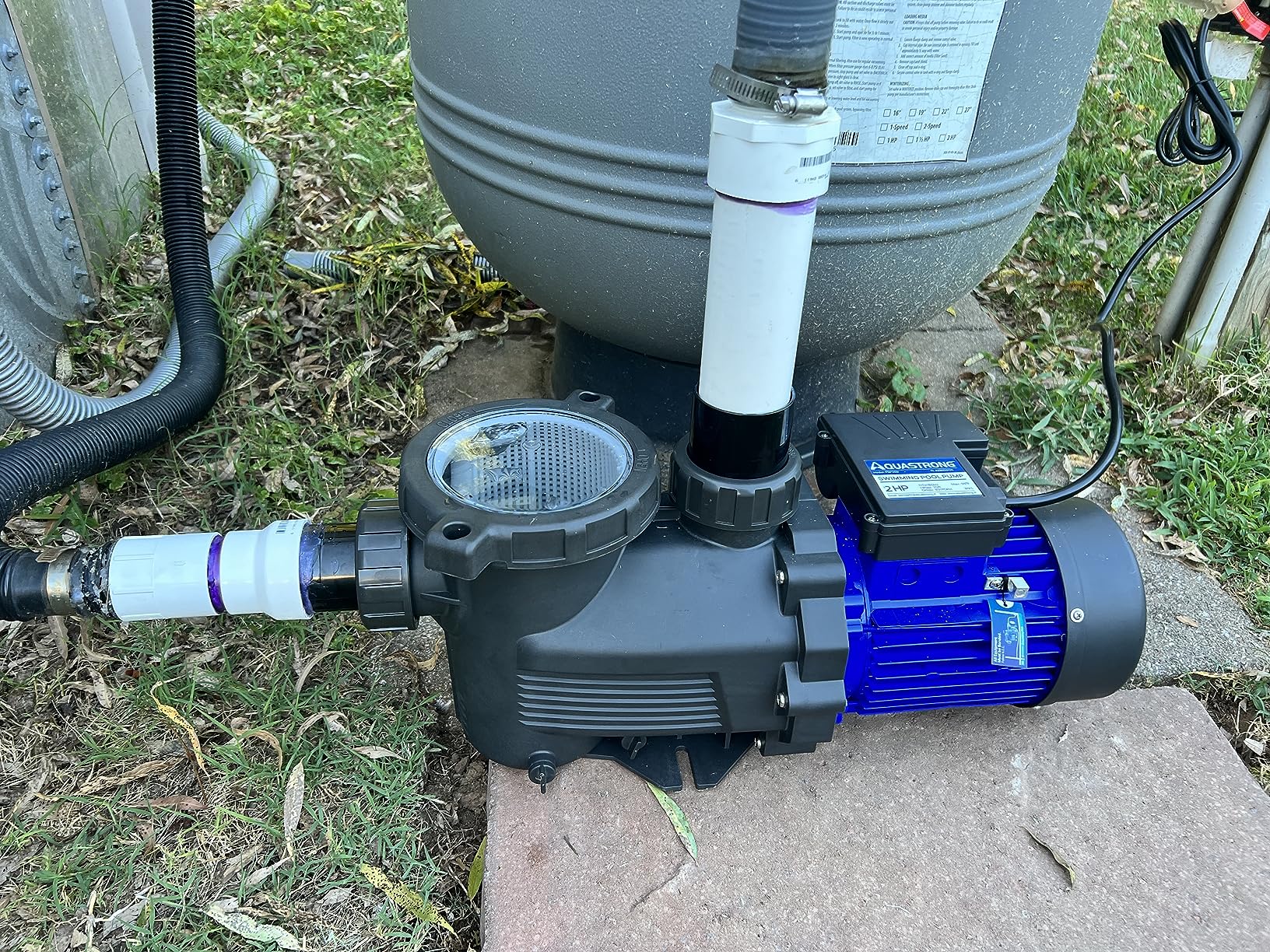 $43/mo - Finance AQUASTRONG 2 HP In/Above Ground Dual Speed Pool Pump ...