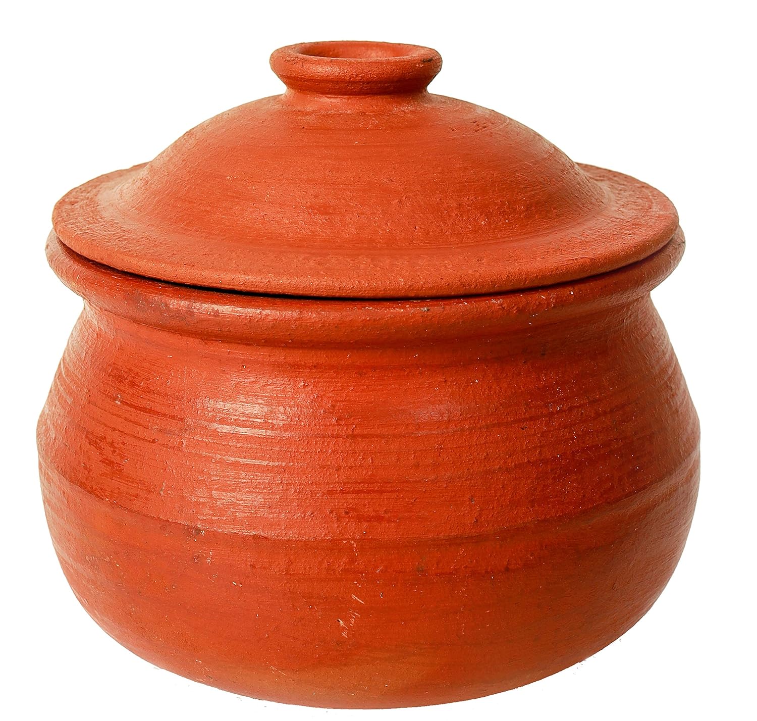 Buy Ecocraft India Online 3 Liter Clay Handi Earthen Pot for Cooking ...