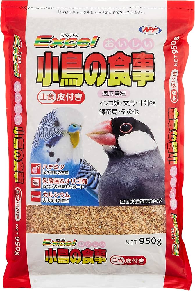 NPF エクセル おいしい小鳥の食事 皮付き 3．6kg 主食 セキセインコ オカメインコ 関東当日便 - ペット・ペットグッズ