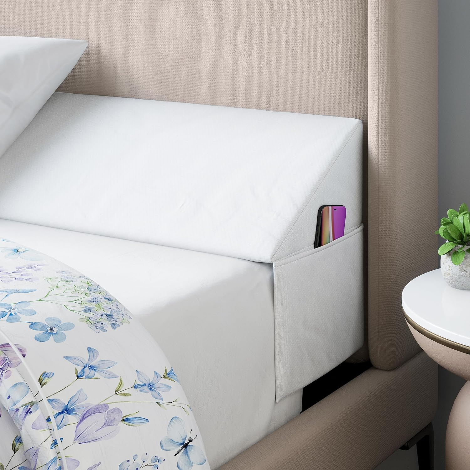 Amazon.com: Wedge Pillow Headboard Twin Bed Gap Filler - Headboard ...