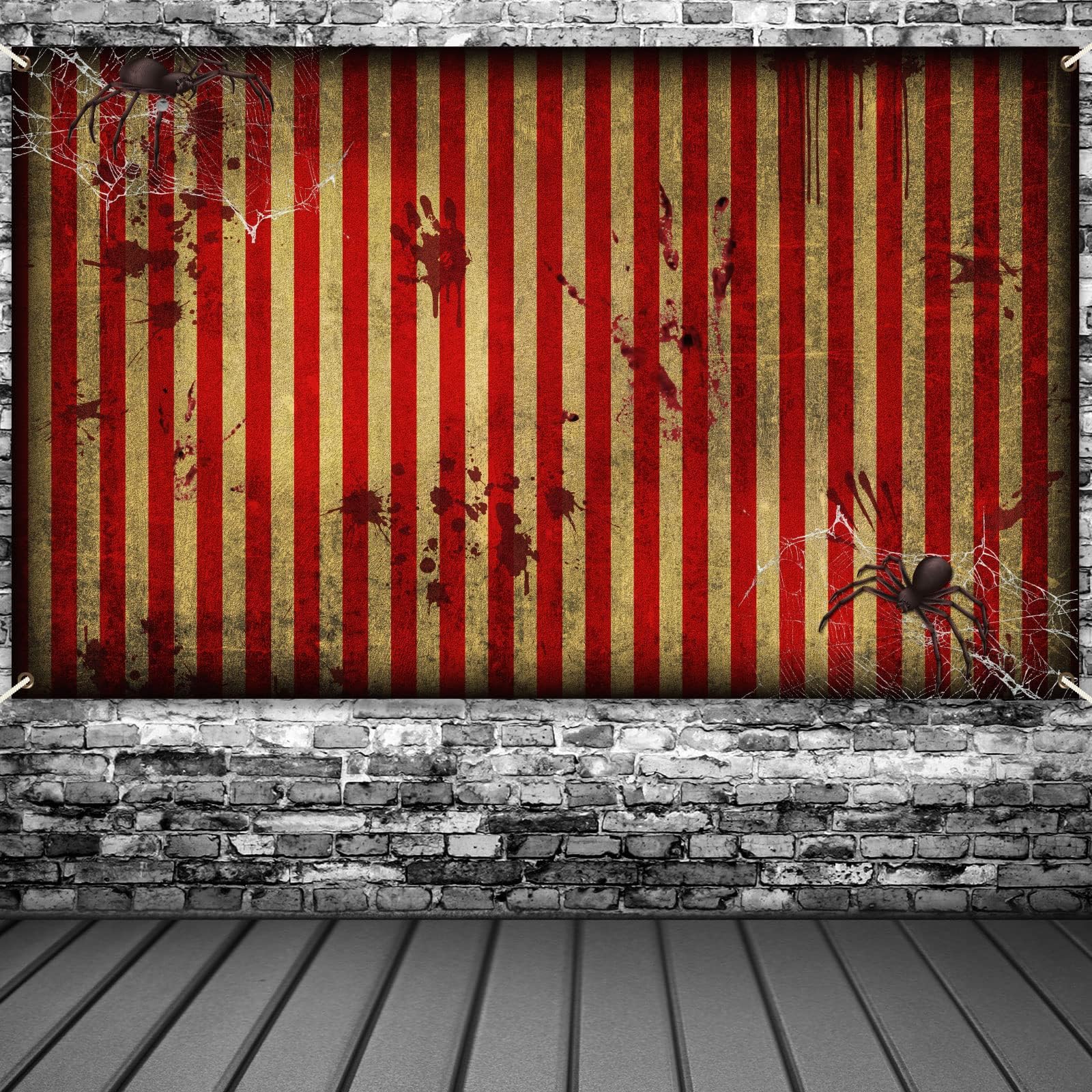 Amazon.com : Allenjoy 7x5ft Evil Halloween Circus Carnival Backdrop for ...
