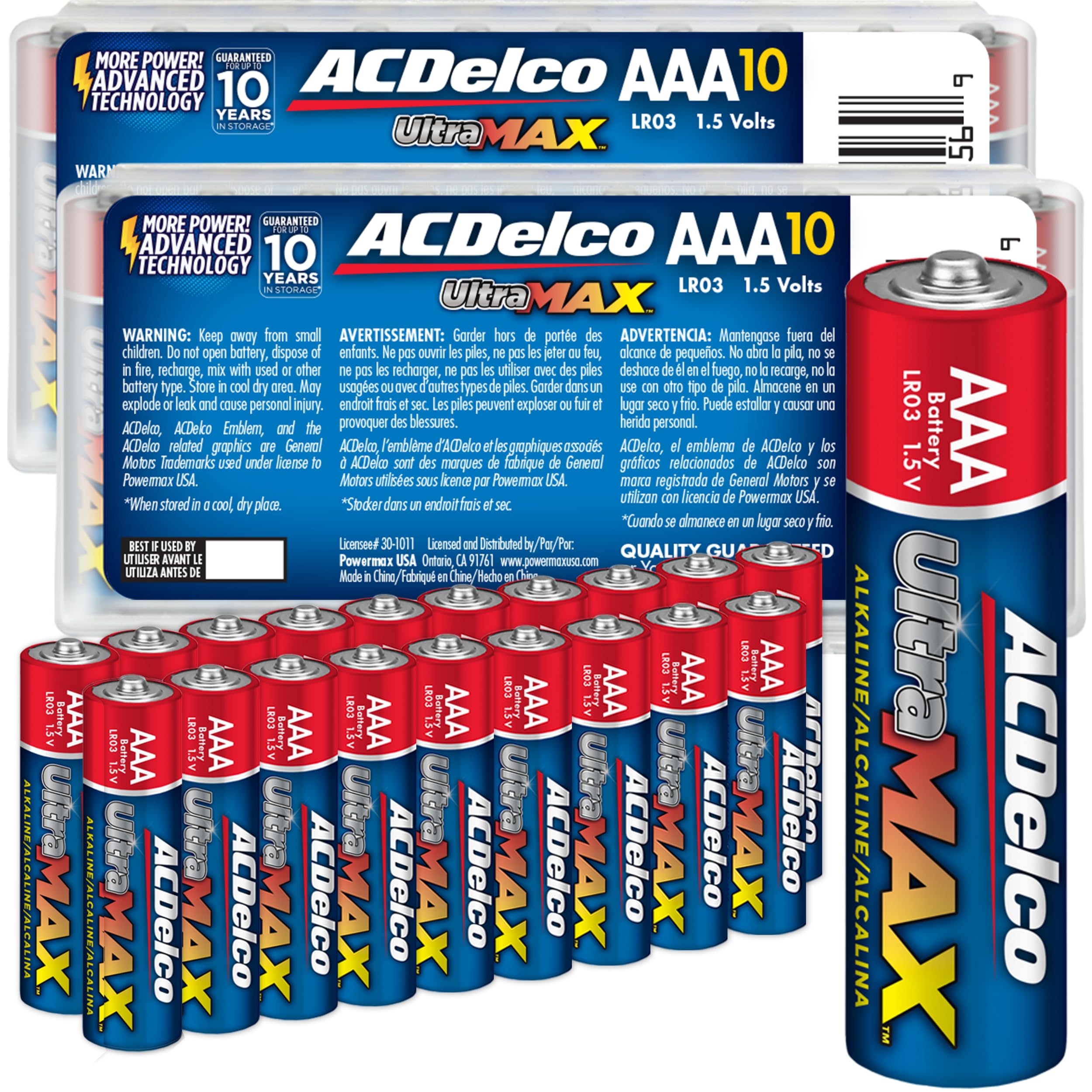 Snapklik.com : ACDelco UltraMAX 20-Count Triple AAA Batteries, Alkaline ...