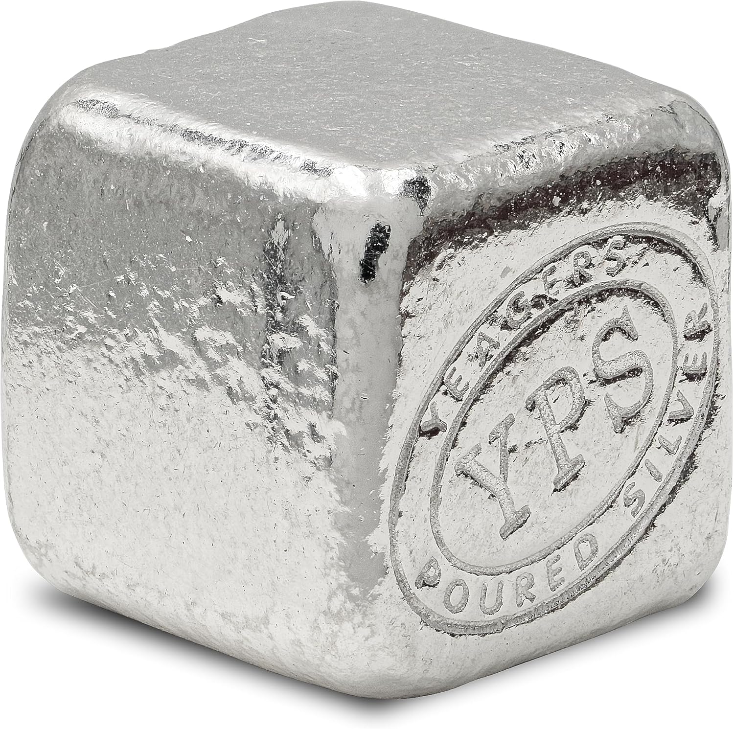 Amazon.com: 1 oz .999 Hand-Poured Silver Cube : Toys & Games