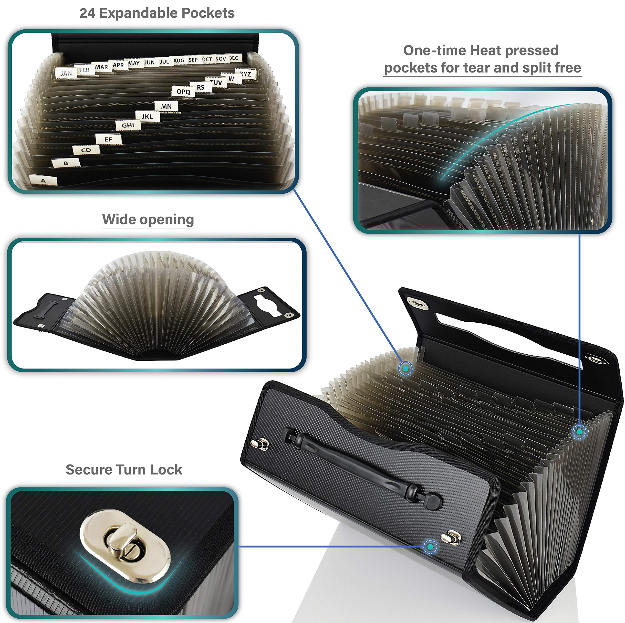 Snapklik.com : CNK Accordion File Folders