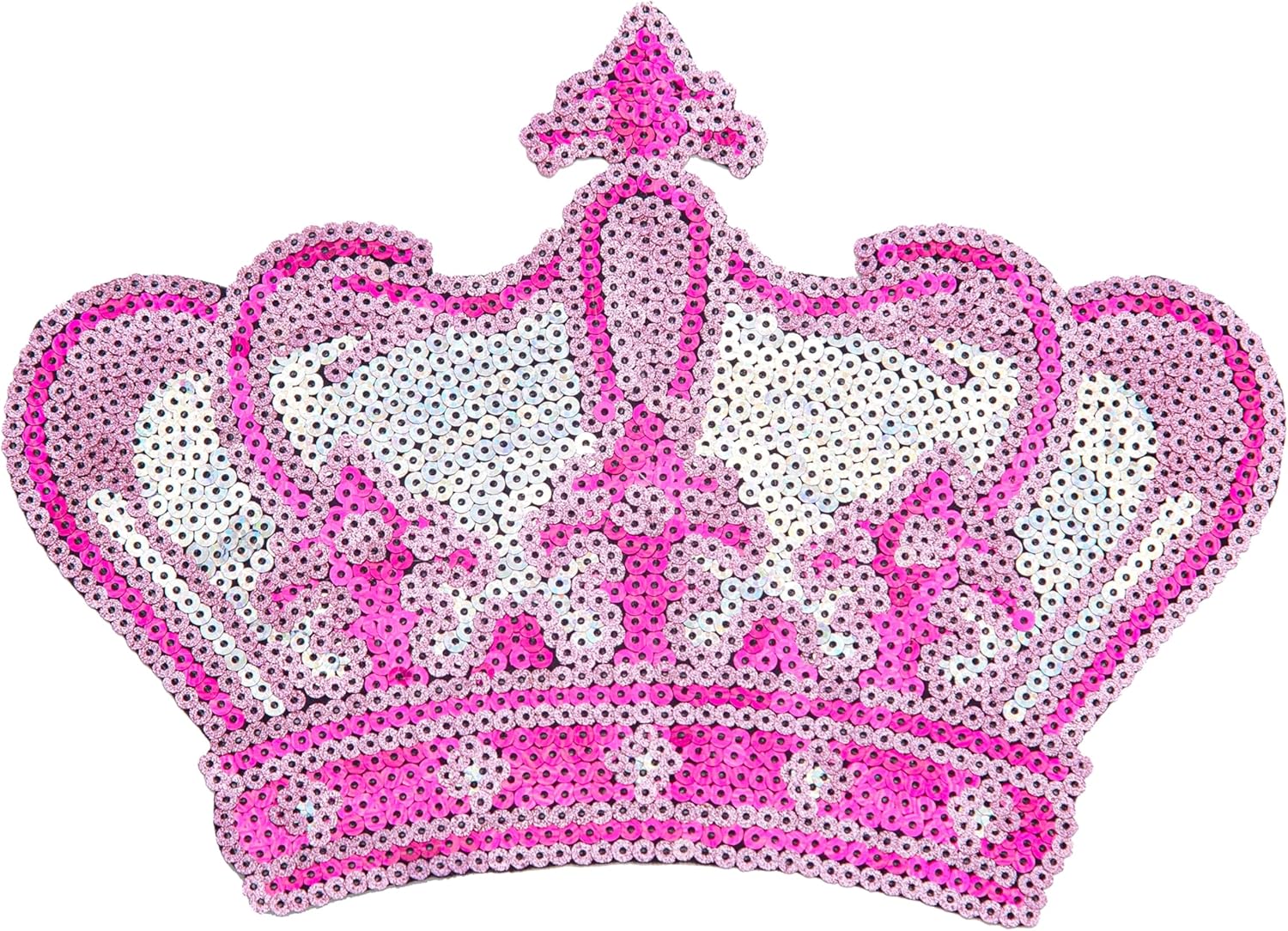 Amazon.com: Embroidered Sequin Applique Patch Queen Crown from Hook ...