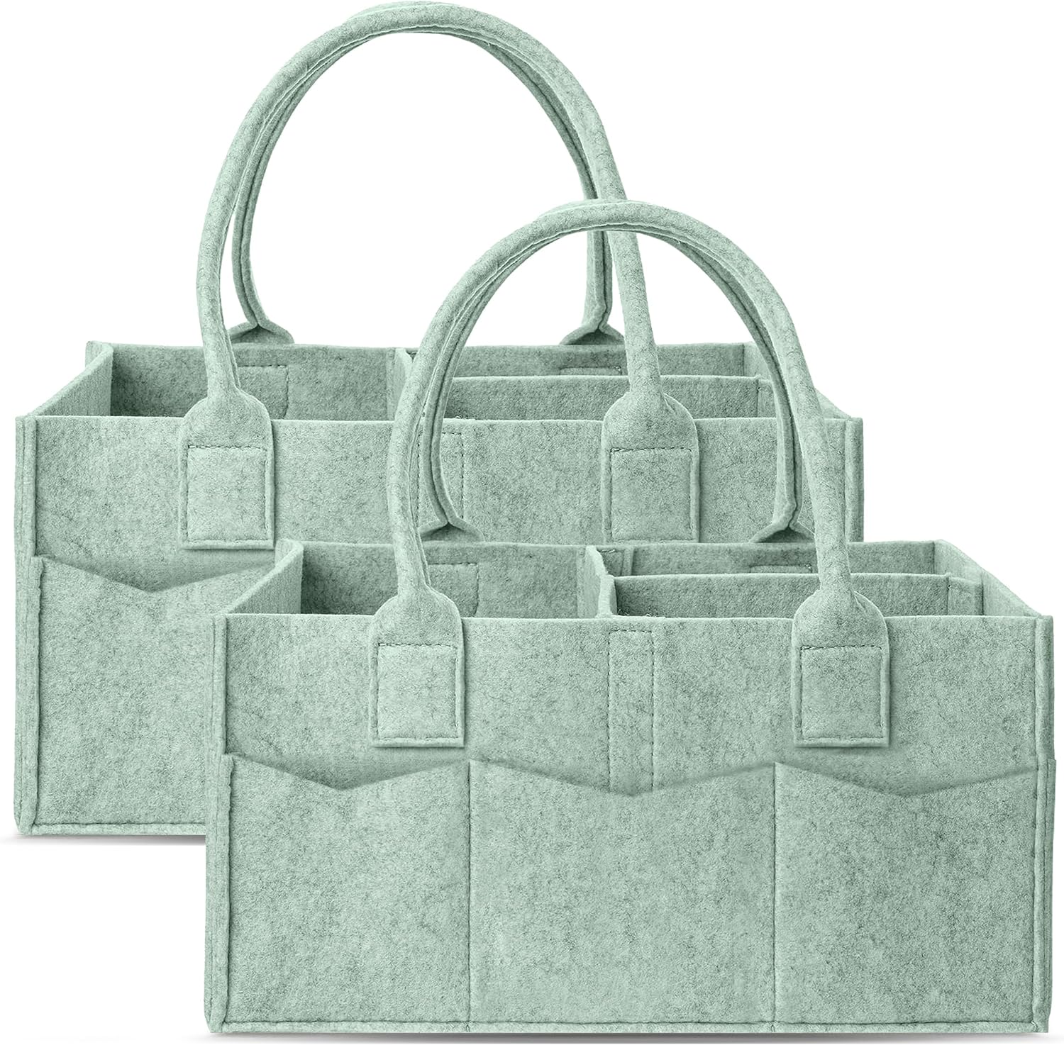 Amazon.com: Cute Castle 2 Pack Diaper Caddy Organizer - Portable Baby ...