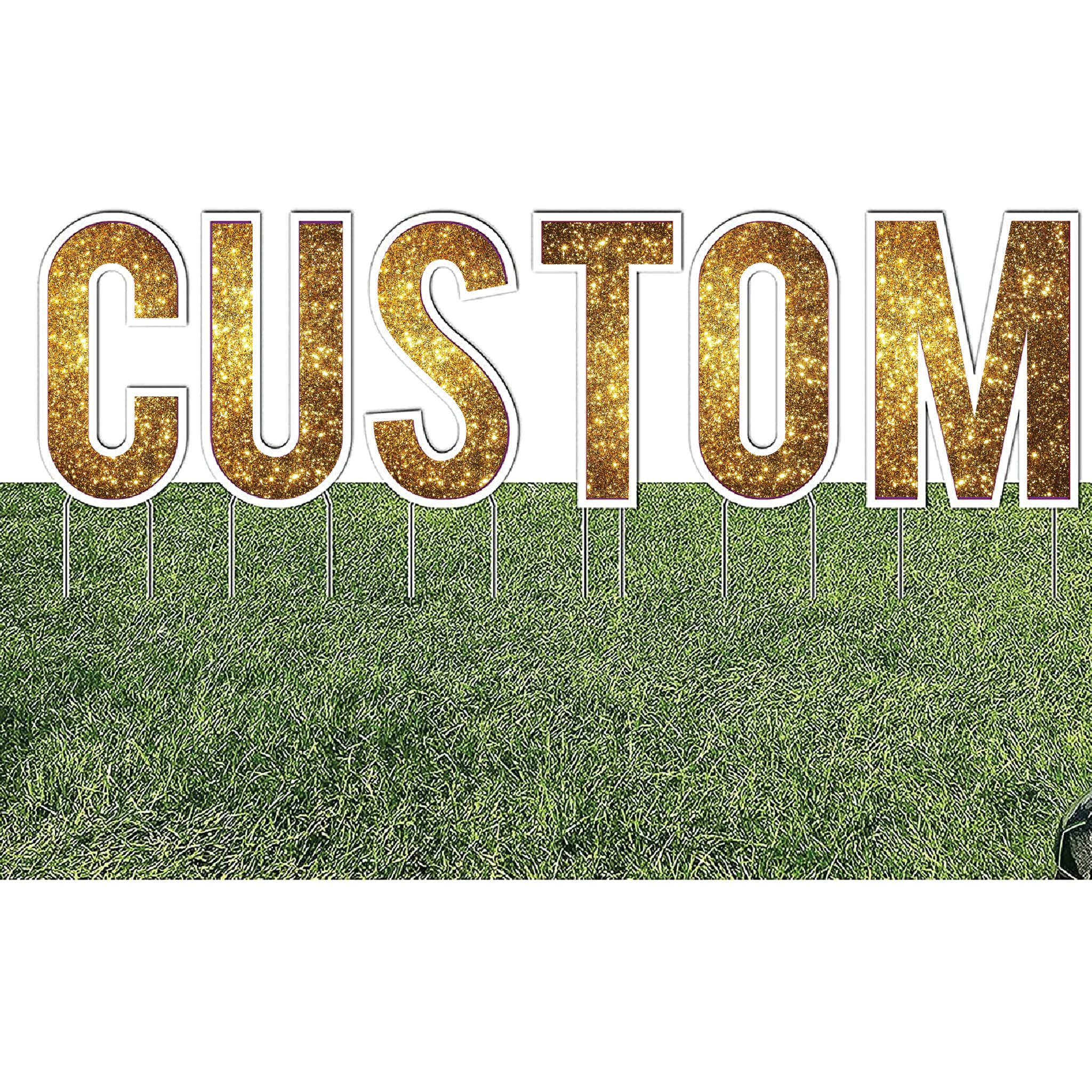 Amazon.com : VictoryStore Custom Yard Letters - Bebas 18 Inch Custom ...