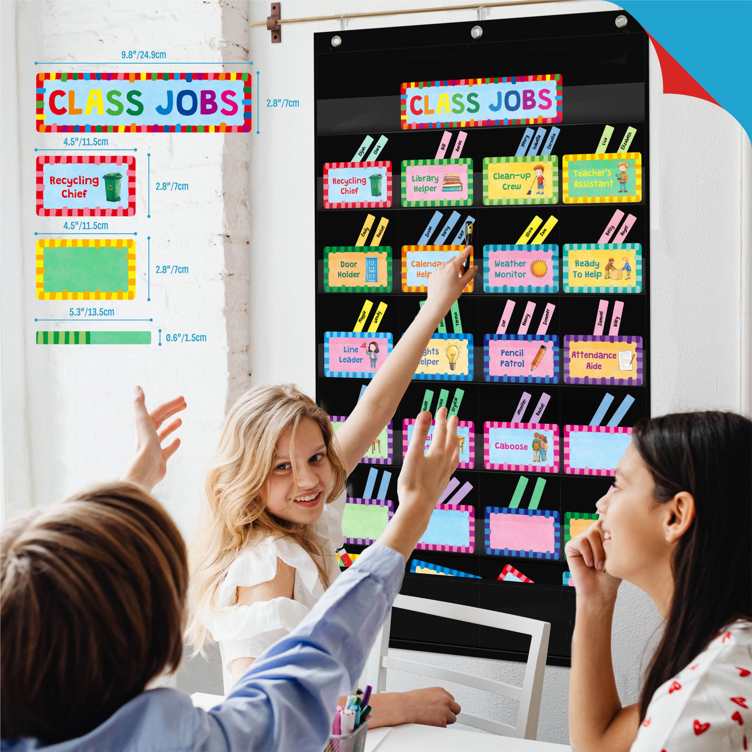 First Grade Classroom Must Haves ABCxGOOD Helping Hands Pocket Chart ...