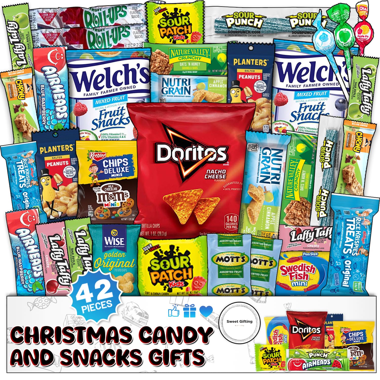 Buy Ultimate Snack Boxes Care Package - (42 Count) Sampler Snackbox for ...