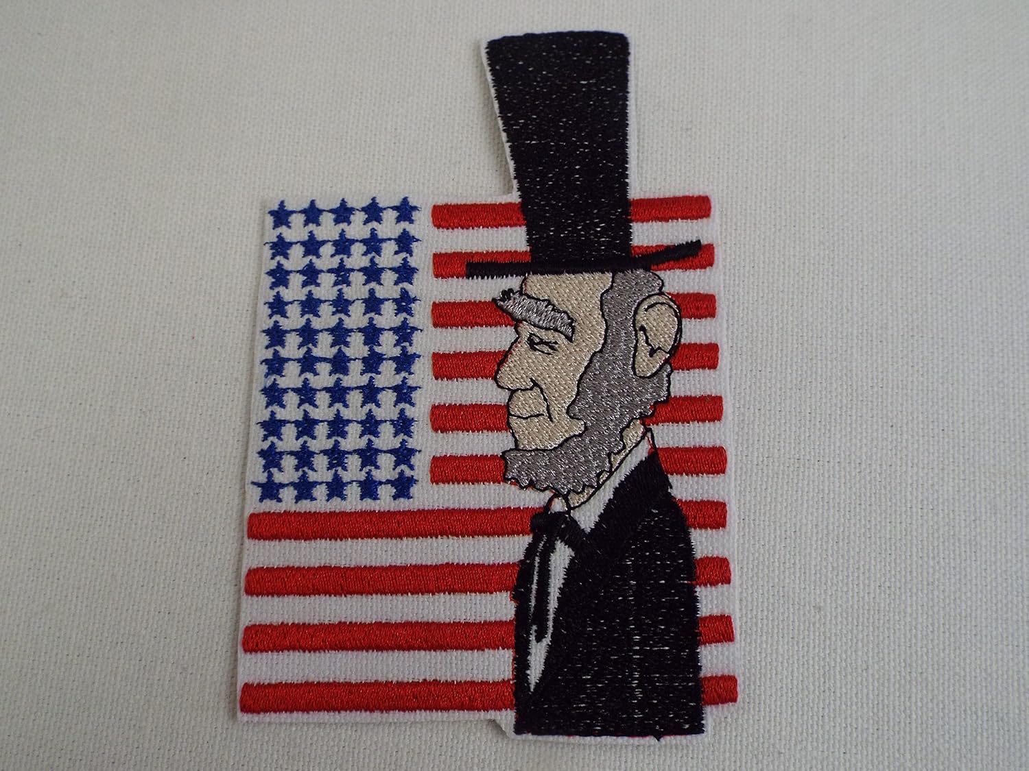 Amazon.com: Abe Lincoln Flag Embroidery Iron-on Patch