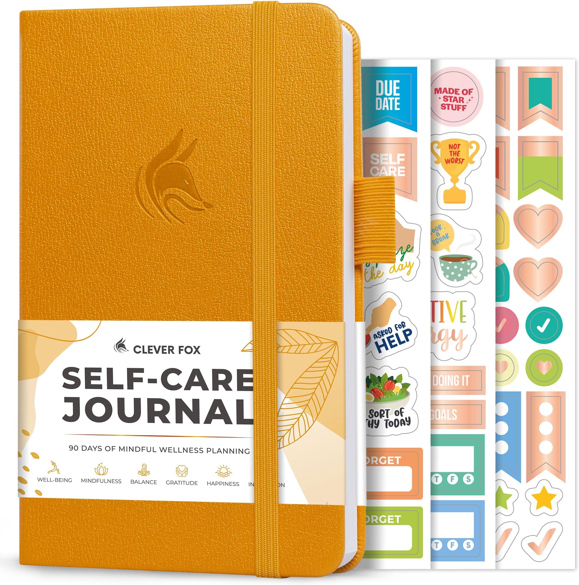 Amazon.com : Clever Fox Self-Care Journal Pocket – Daily Reflection ...